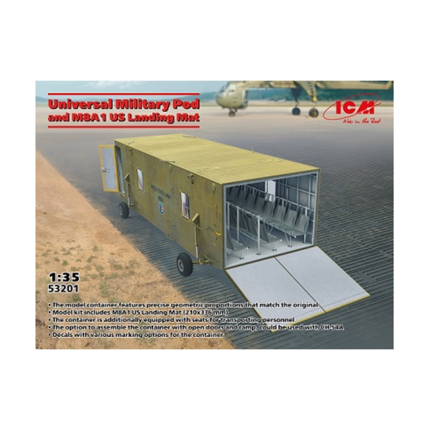 ICM Universal Military Pod and M8A1 US Landing Mat New - Walmart.com