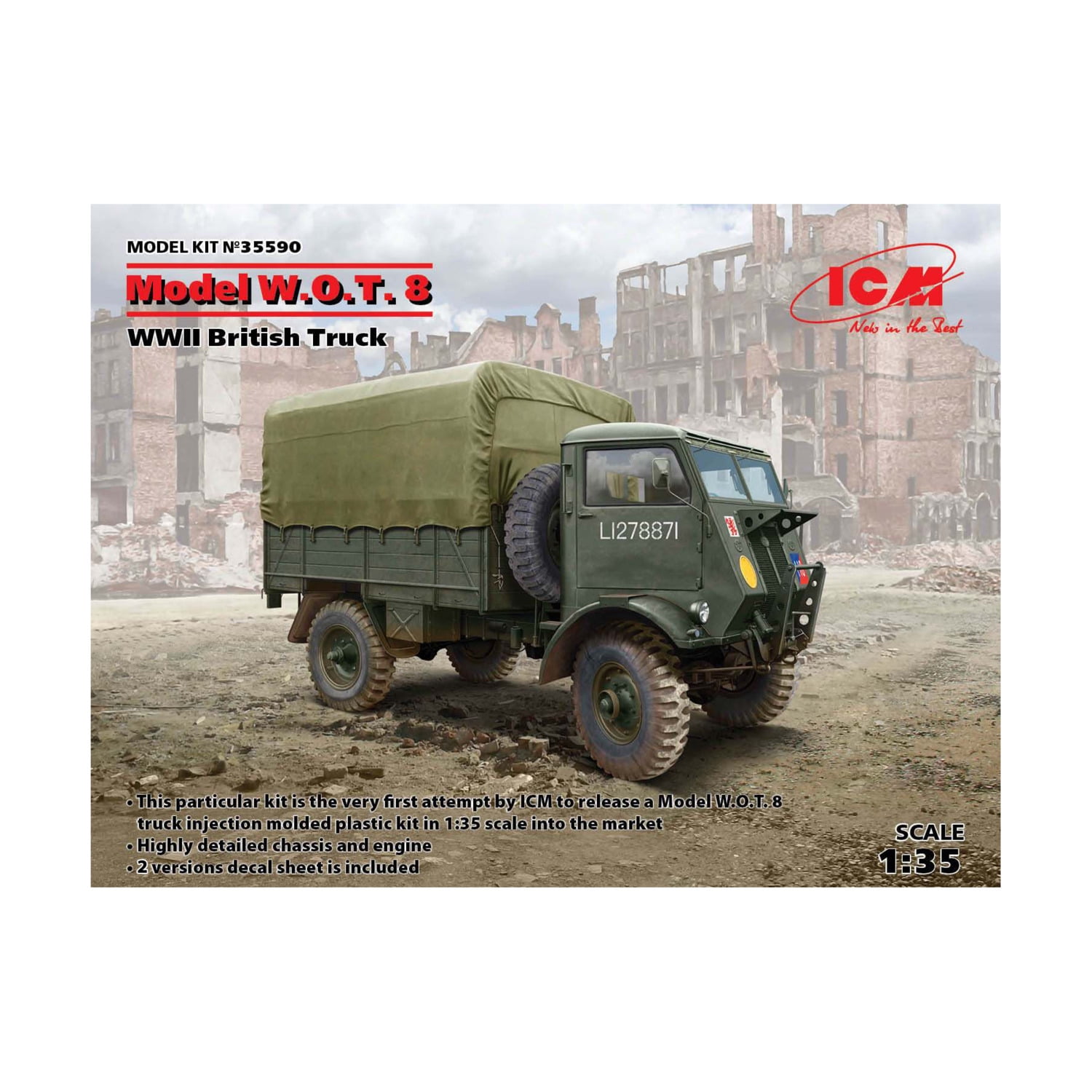 ICM WWII British Truck - Model W.O.T. 8 New - Walmart.com