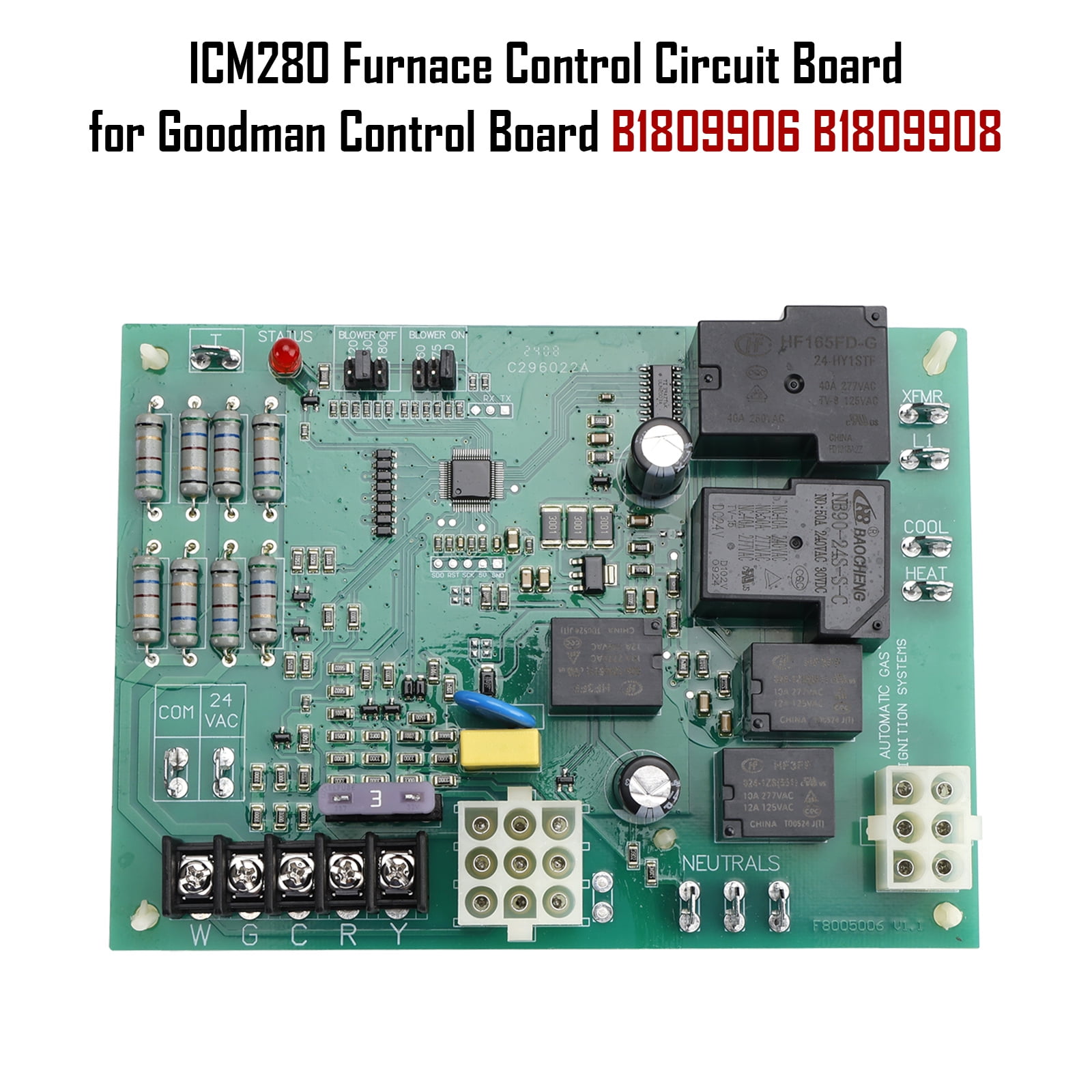 ICM280 Furnace Control Circuit Board for Goodman Control Board B1809906 ...