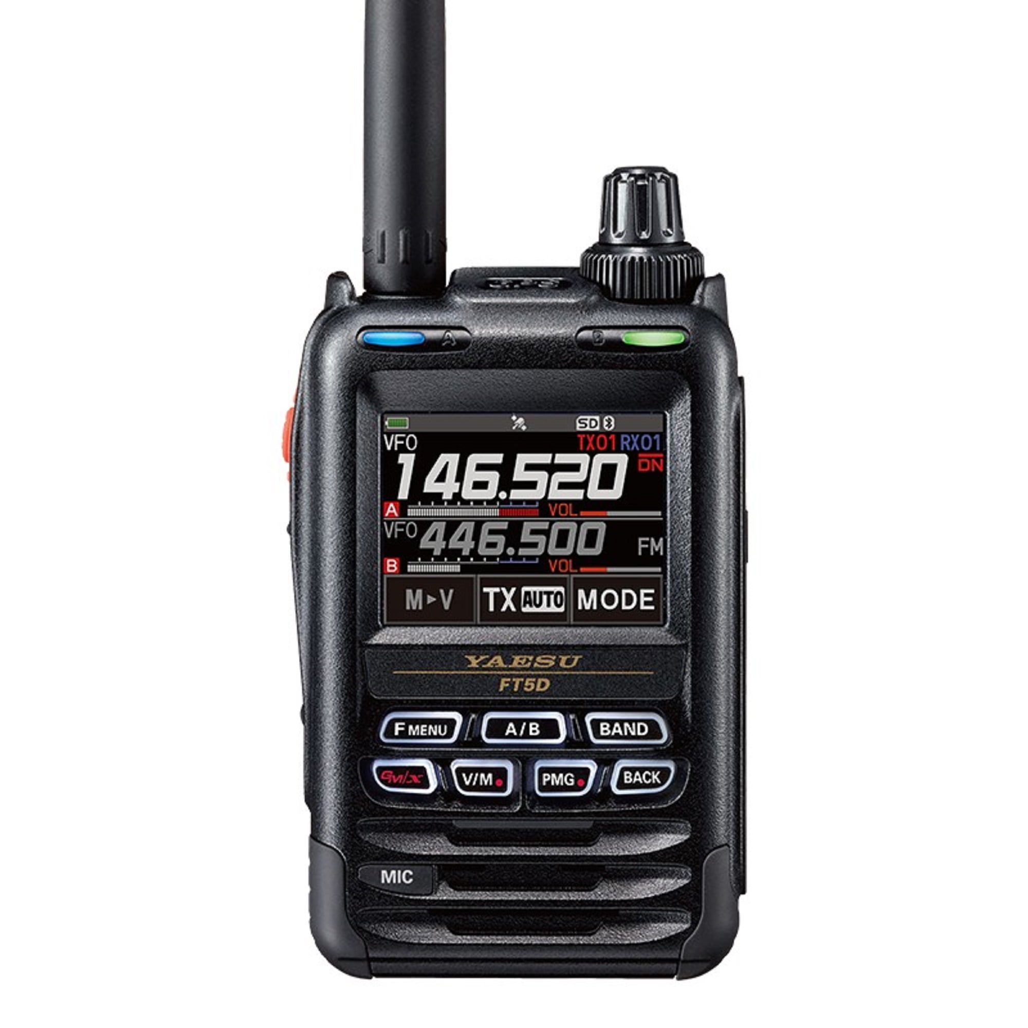 Yaesu FT-5DR walkie talkie 2-way Radio C4FM/FM 144/430MHz Dual Band 5W ...