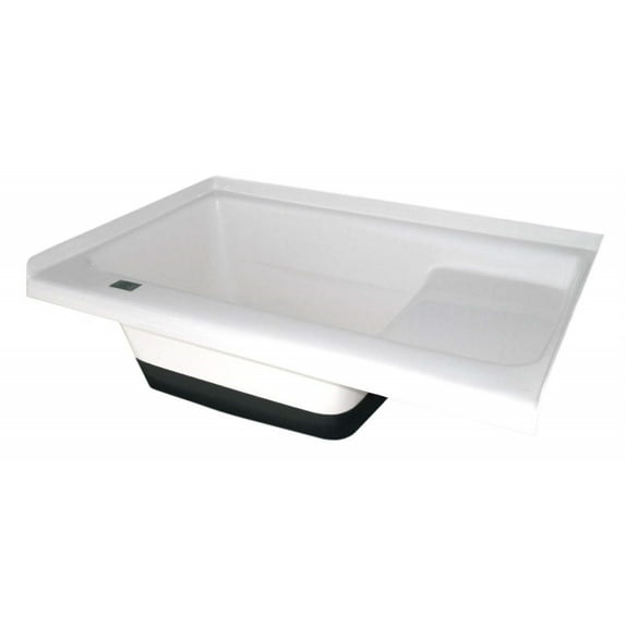 ICON 00474 Polar White, 36" x 13" Sit-In Step Tub with Left Hand Drain ...