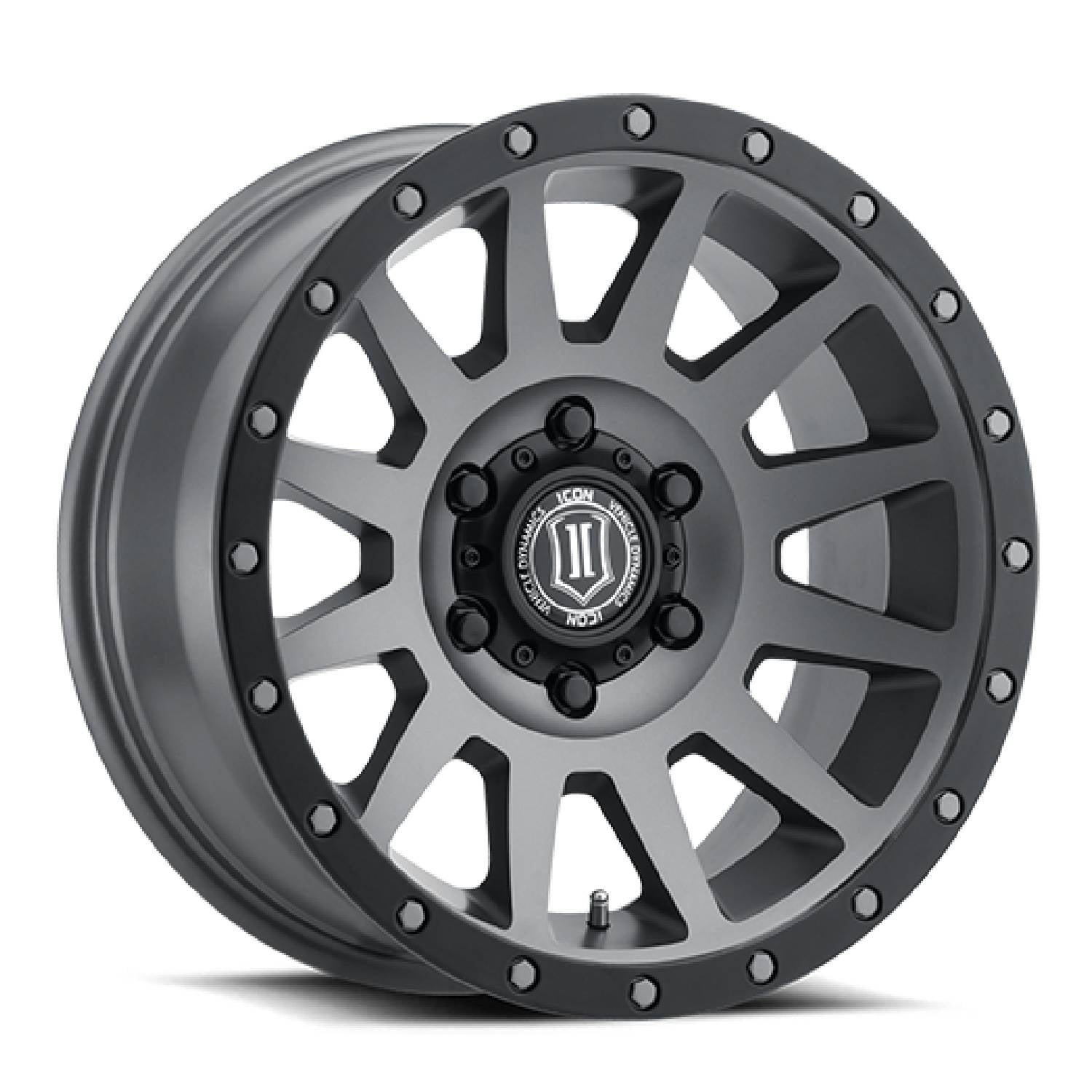 ICON ALLOYS COMPRESSION 17X8.5 6X139.7 25ET 110.1CB TITANIUM WHEEL Fits ...