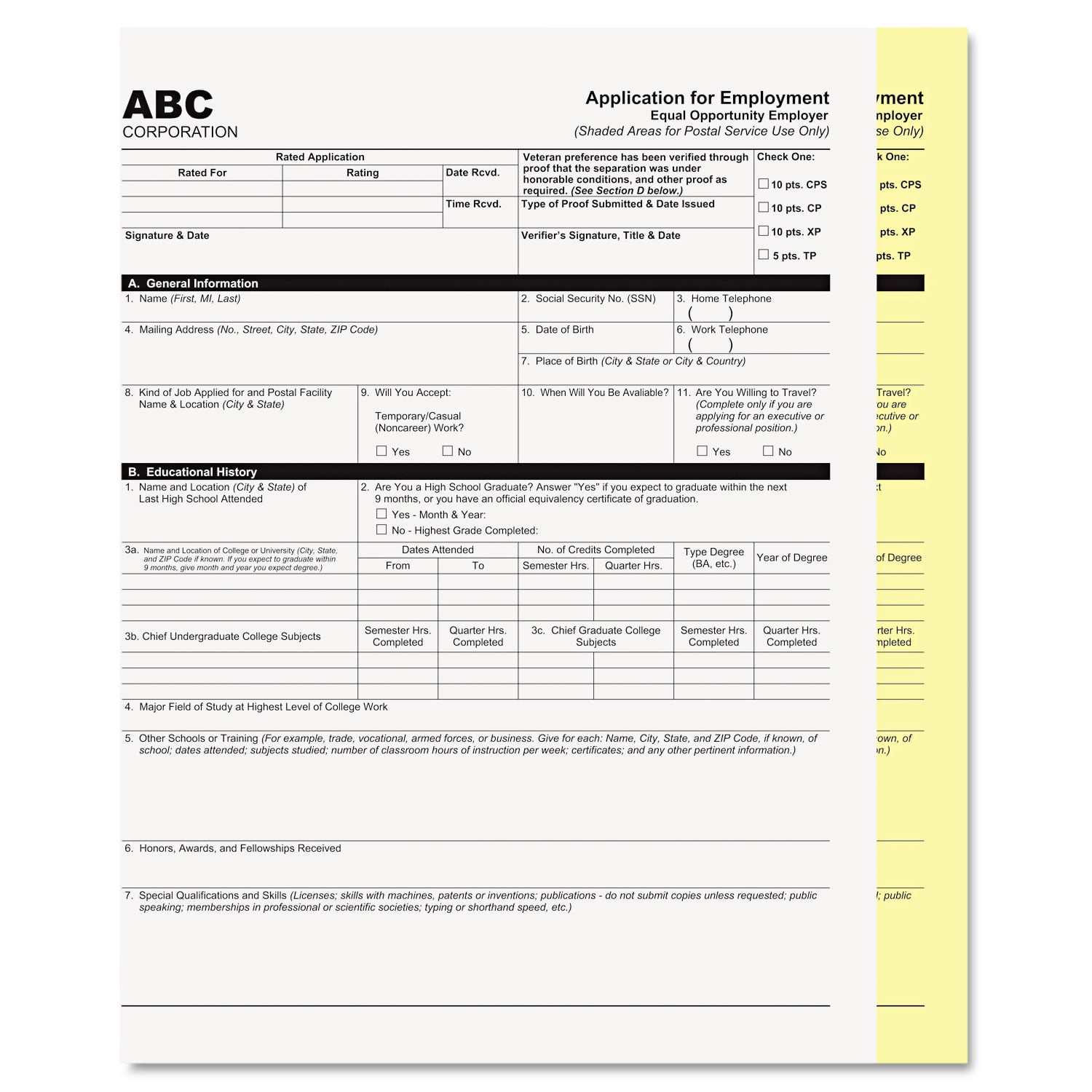 ICONEX Digital Carbonless Paper, 2-Part, 8.5 x 11, White/Canary, 2, 500 ...
