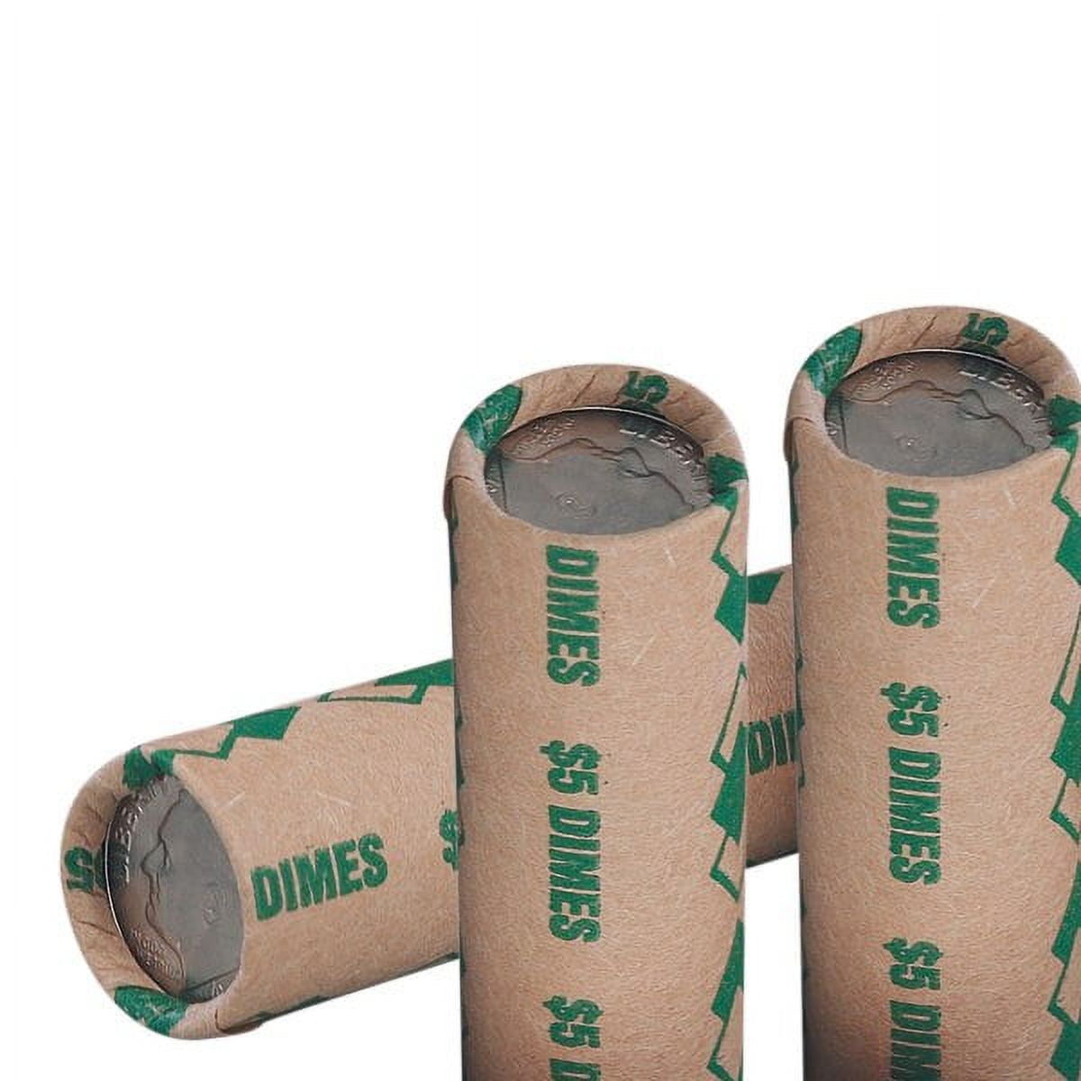 ICONEX Preformed Tubular Coin Wrappers, Dimes, $5, 1000 Wrappers/Carton ...