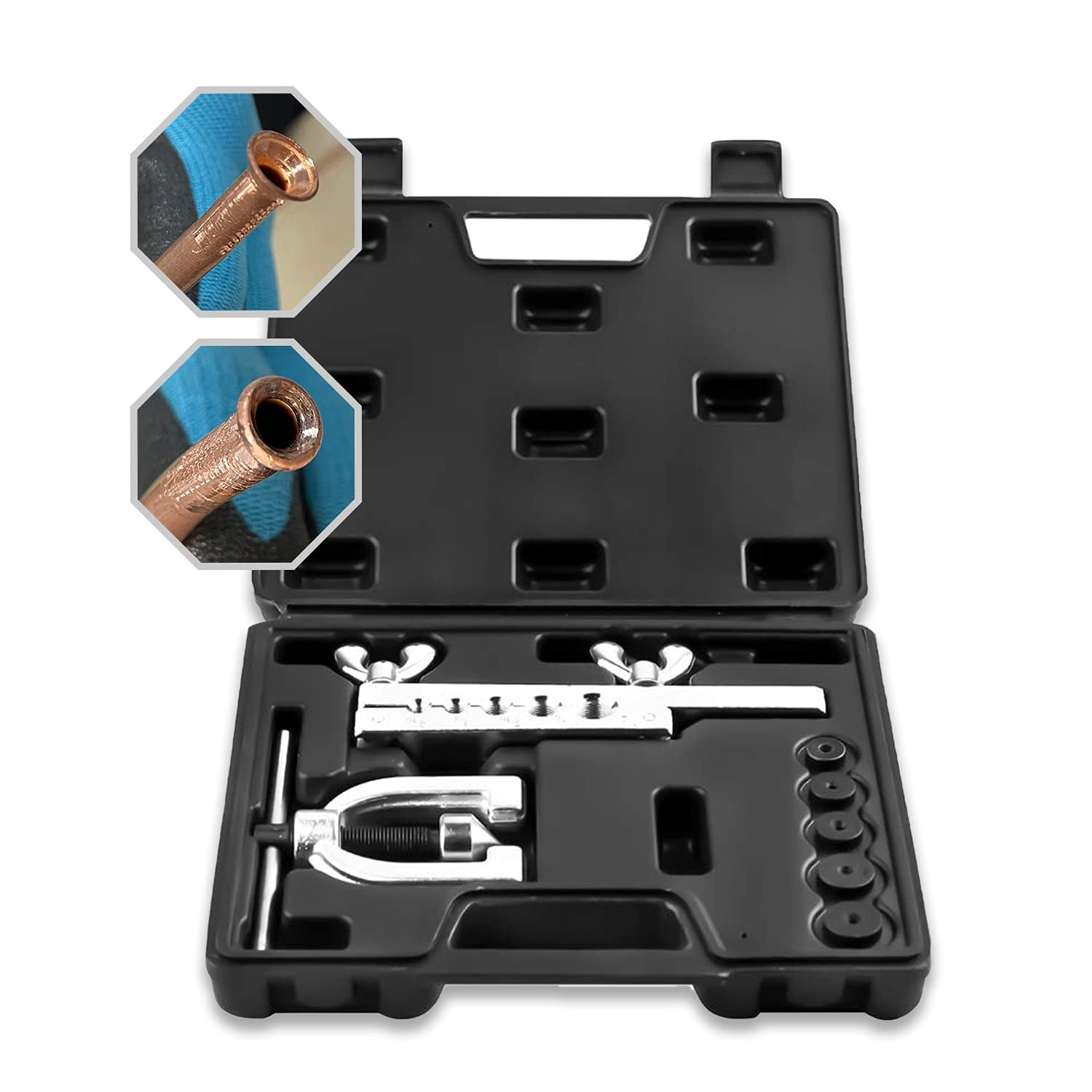 ICOOL Auto Single & Double Flaring Tool Kit for Copper Aluminum Soft ...