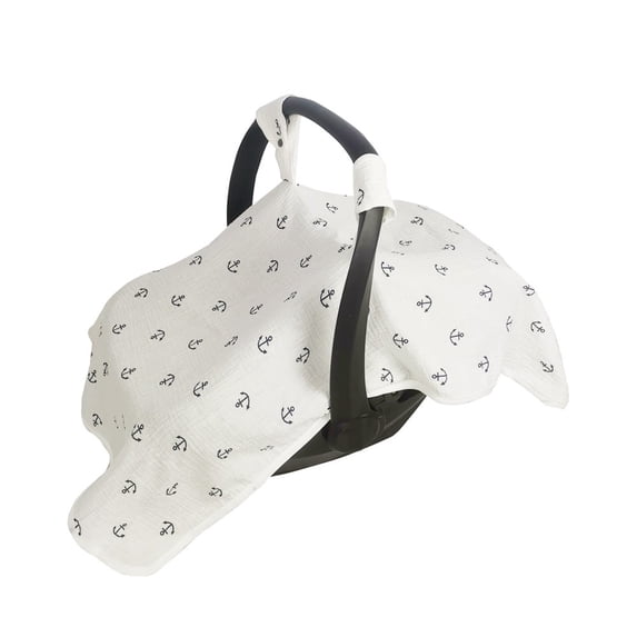 ICOPUCA Car seat Cover Muslin baby carrier cover baby blanket anchors ...