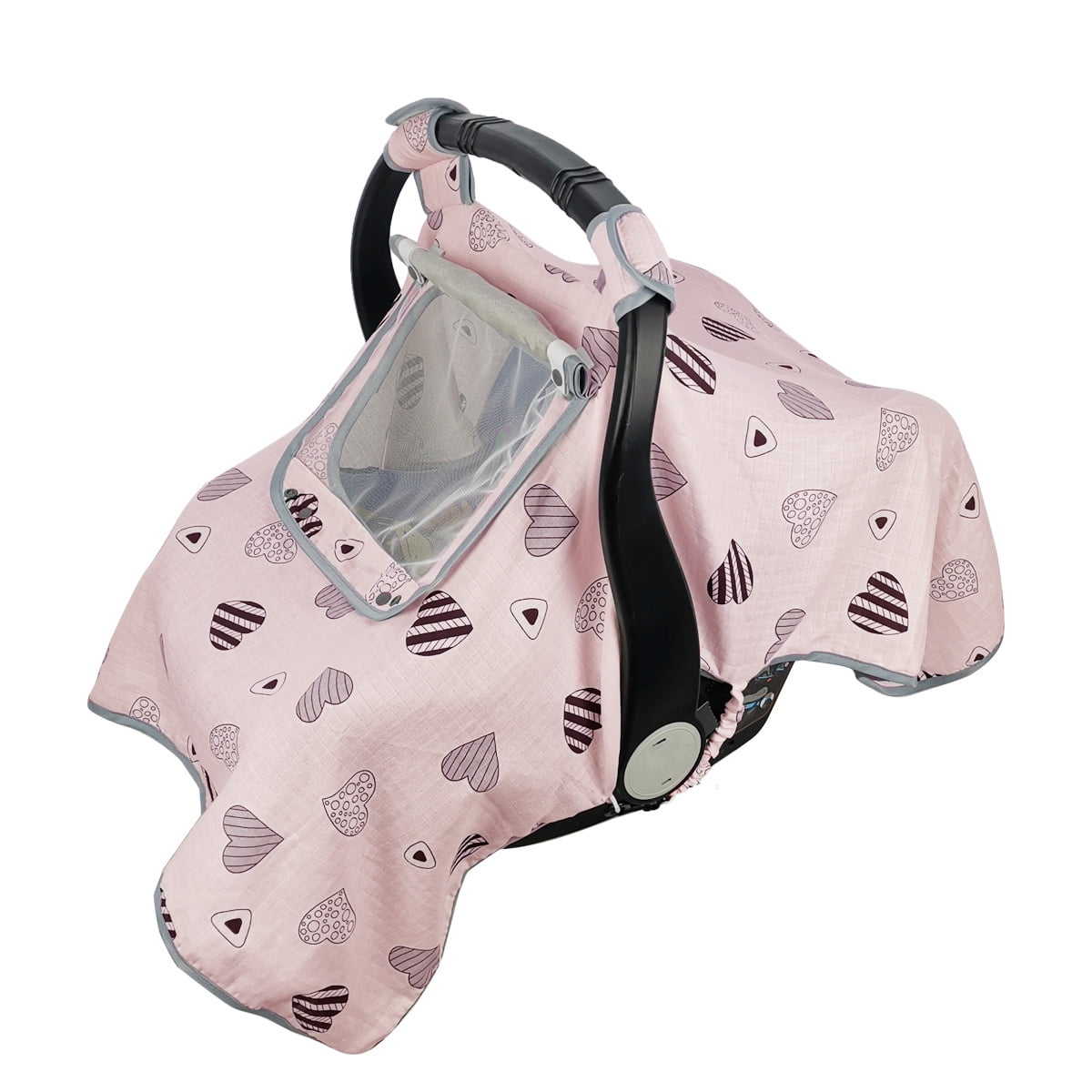 ICOPUCA Muslin Baby Car Seat Cover Carrier cover carseat canopy light ...