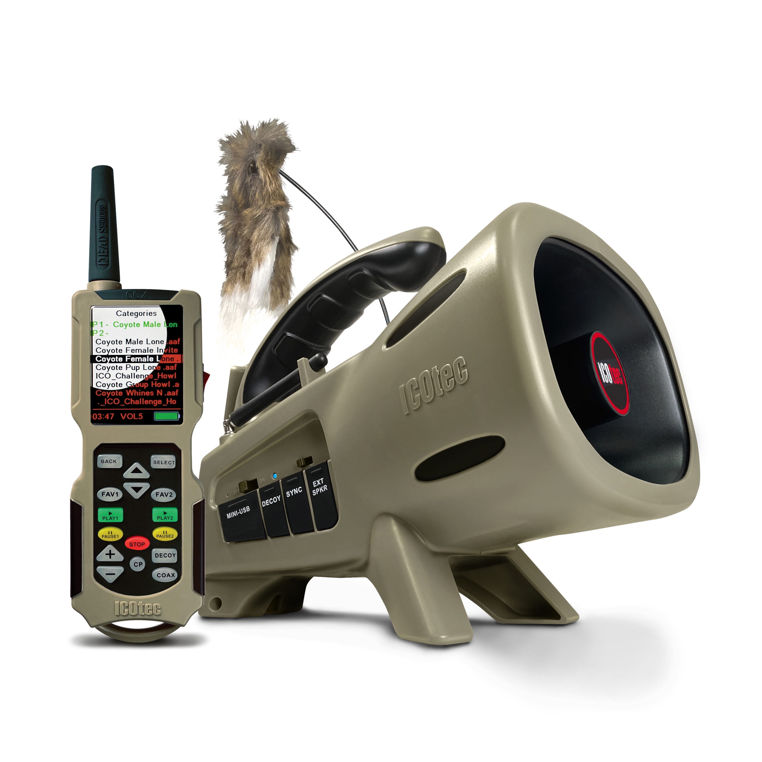 ICOtec Outlaw+ Professional Predator Call/Decoy Combo with Bluetooth ...