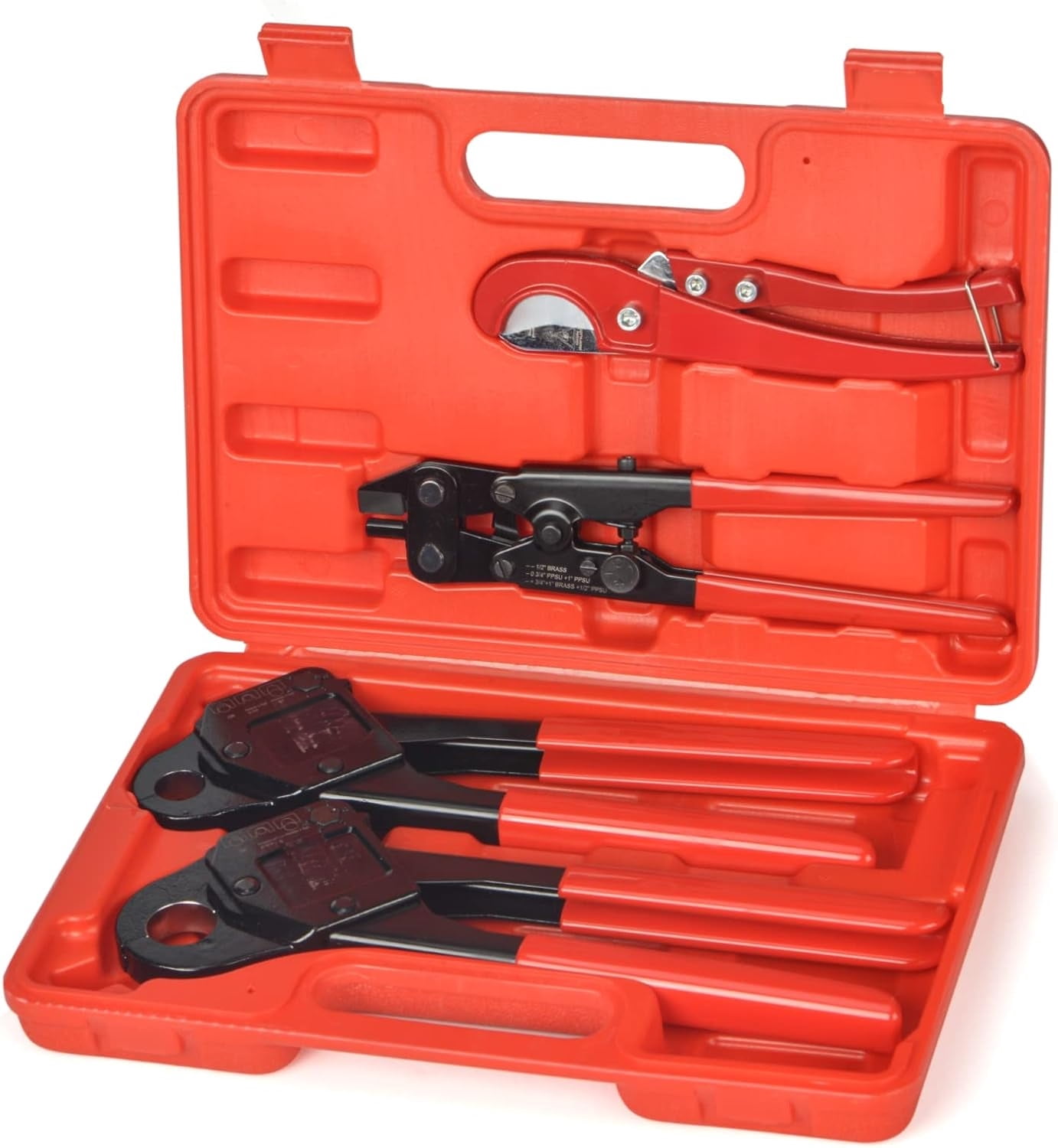 ICP-1234AH PEX Crimping Tool Kit - 1/2-in & 3/4-in Copper Crimp Rings ...
