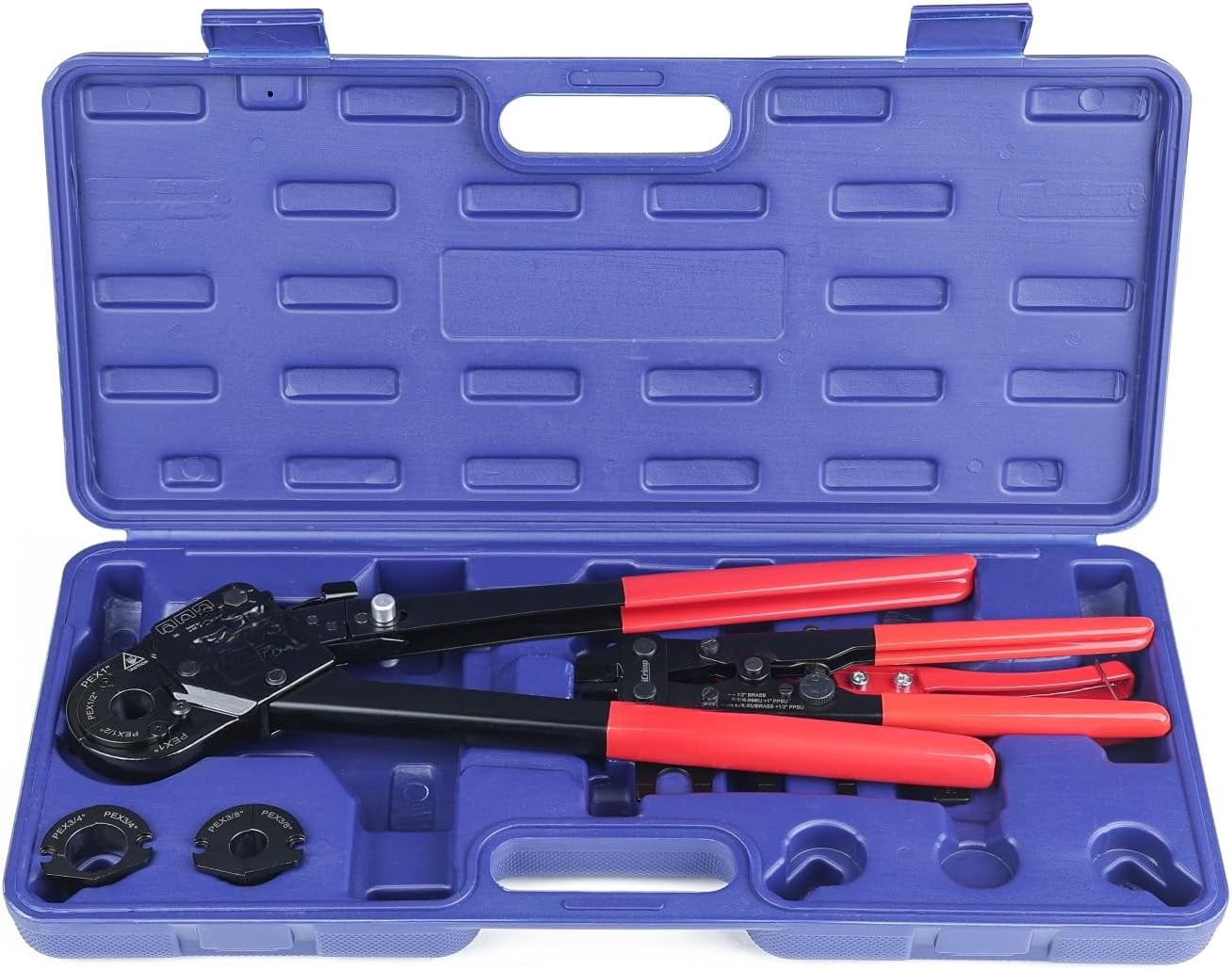 ICP-1234AH PEX Crimping Tool Kit - 1/2-in & 3/4-in Copper Crimp Rings ...