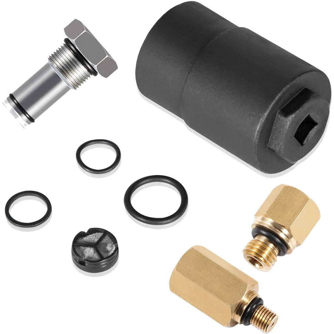 ICP Air Leak Test Kit High Pressure Fuel Oil Rail Adapters for Ford 6 ...