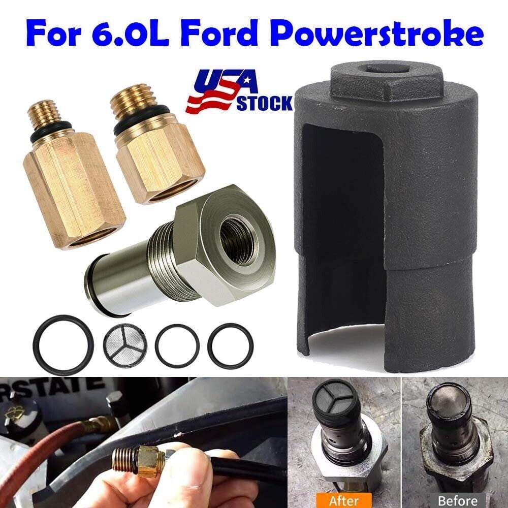 ICP Oil Fuel Rail Adapter IPR Valve Air Test Fitting Tool for 2003~2010 ...