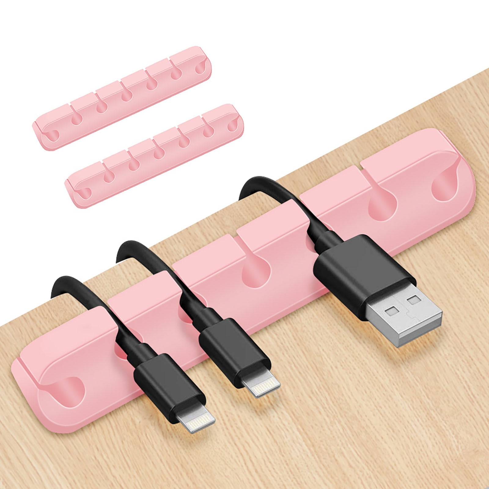 ICQOVD Desktop Silicone Cable Organizer Buckle Data Cord Fixing Clip ...