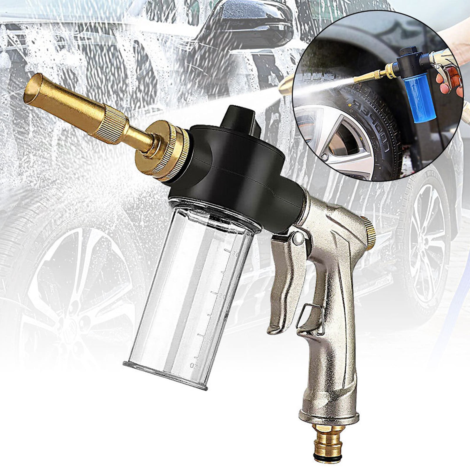 ICQOVD Foam Car Washing GunS Pure Copper Nozzle Household ...