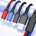 ICQOVD High-Speed Data Cable One To Three Charging Cable Supports Simultaneous Charging 6A Fast ...