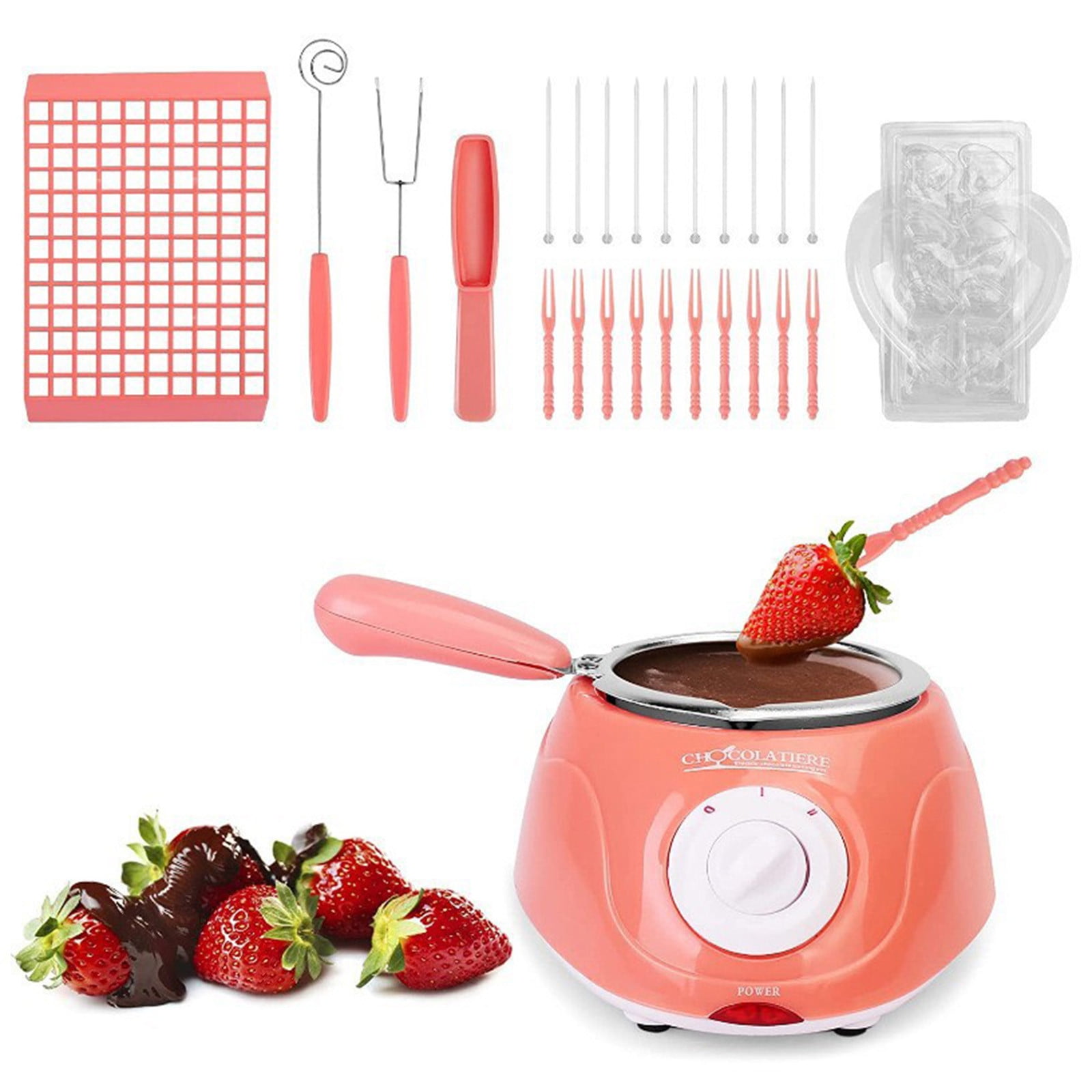 ICQOVD Melting Fondue Set- Electric Chocolate Melting Pot-Chocolate ...