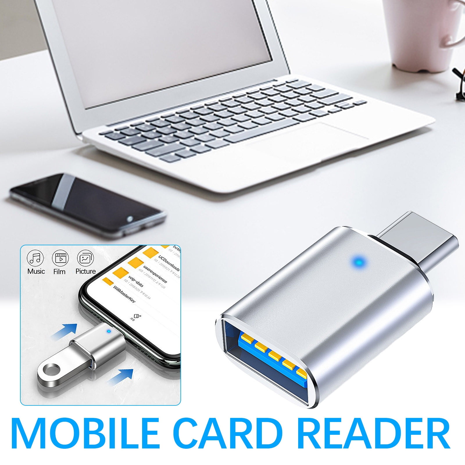 ICQOVD USB C To USB 3.0 Adapter, Working Female USB Male Type C Adapter ...