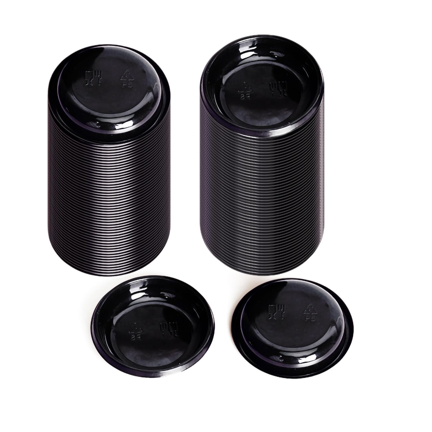 ICSTM Disposable Sauce Dishes, 100 pcs AFN1Plastic Disposable Round ...
