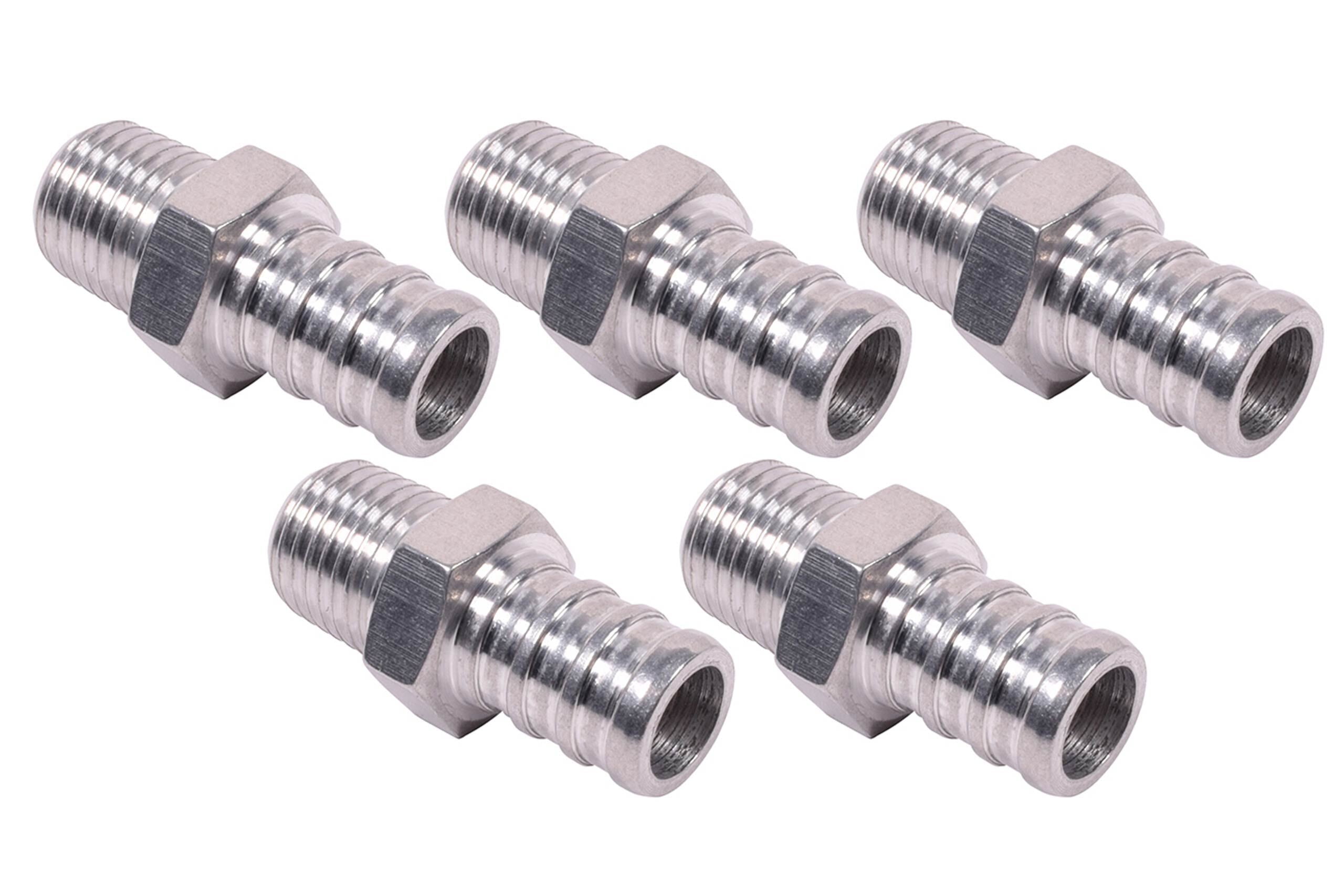 ICT Billet 5pc 1/4" Inch NPT Pipe 1/2" PEX Fitting (non potable water ...