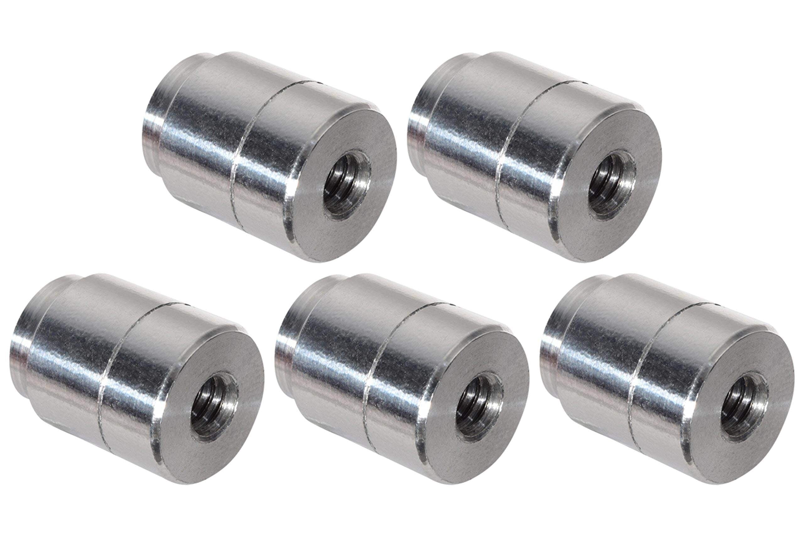 ICT Billet 5pc Aluminum 1/4"-20 Standard Weld On Bung Female Nut ...