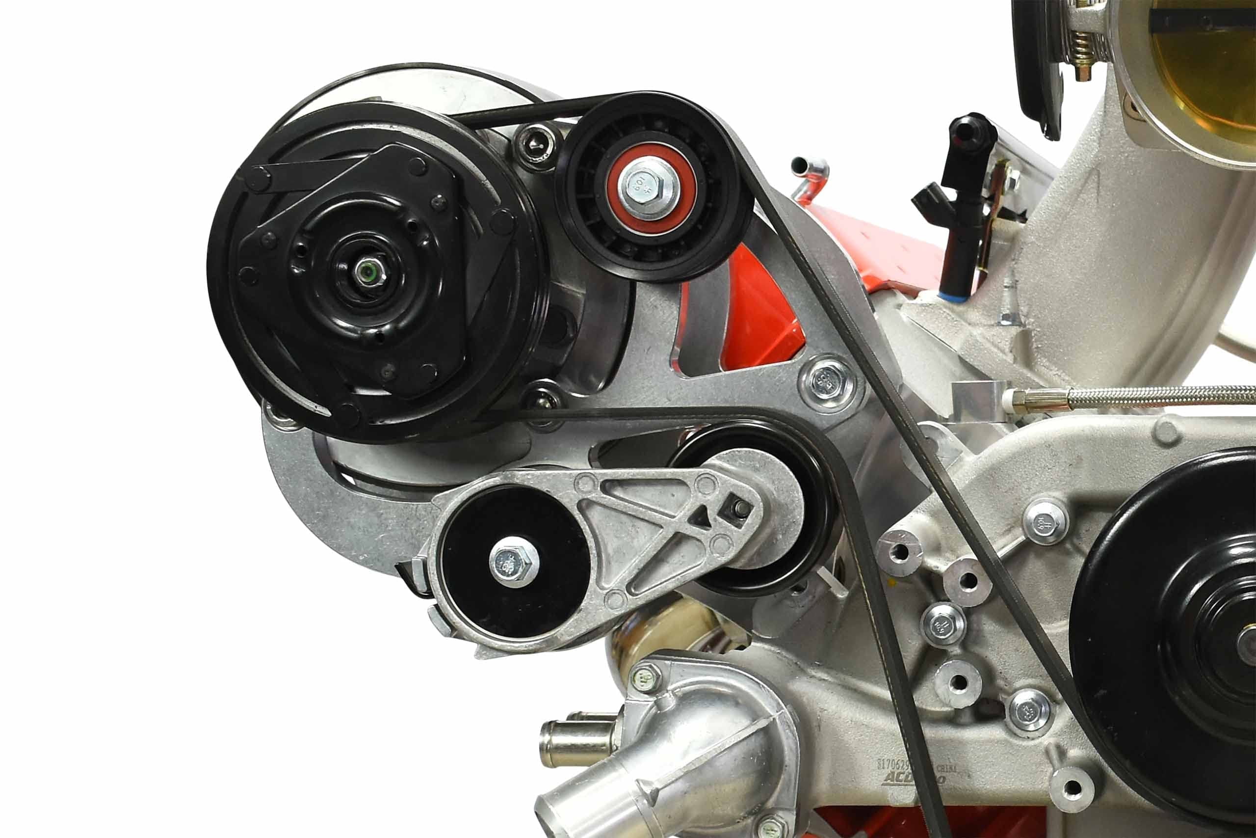 ICT Billet Air Conditioner Compressor Bracket Compatible with LS Corvette R4 A/C LS1 LS3 CTS-V ...