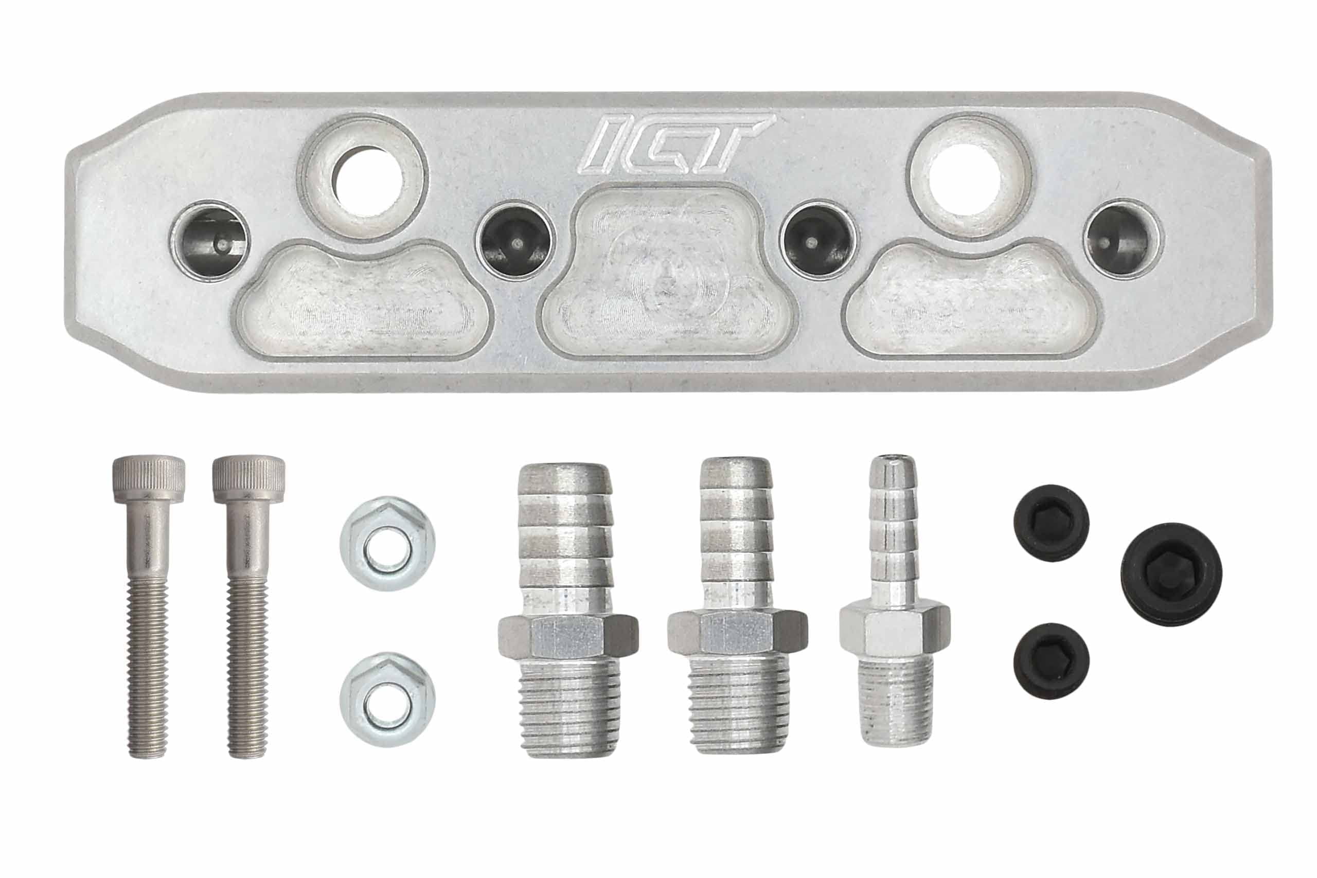 ICT Billet Aluminum 6-Port Vacuum Boost Distribution Block Intake Turbo ...