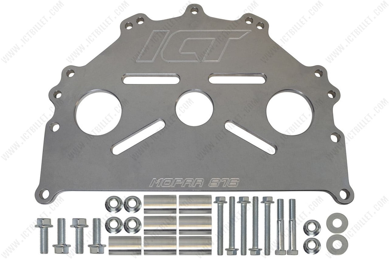 ICT Billet Engine Safe - Stand Adapter Plate Mopar LA B RB Hemi Heavy ...