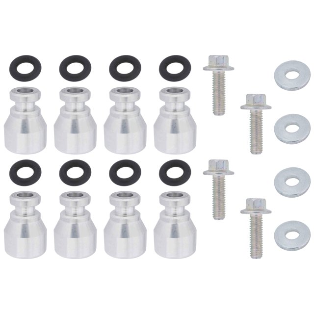 ICT Billet Fuel Injector Spacer Set of 8 LS1 Intake to LS2 or Flex Fuel ...