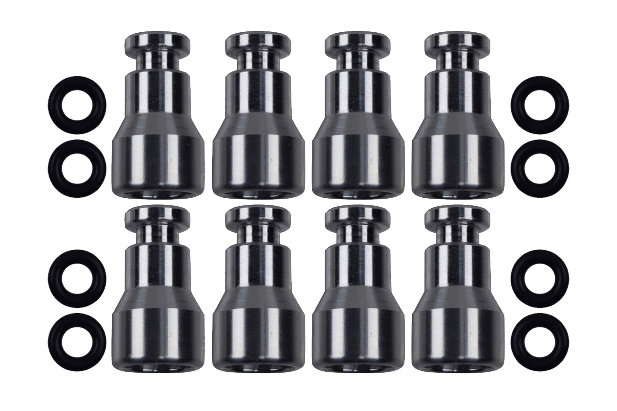 ICT Billet Fuel Injector Spacer Set of 8 - LS1 Intake Manifold/Fuel ...