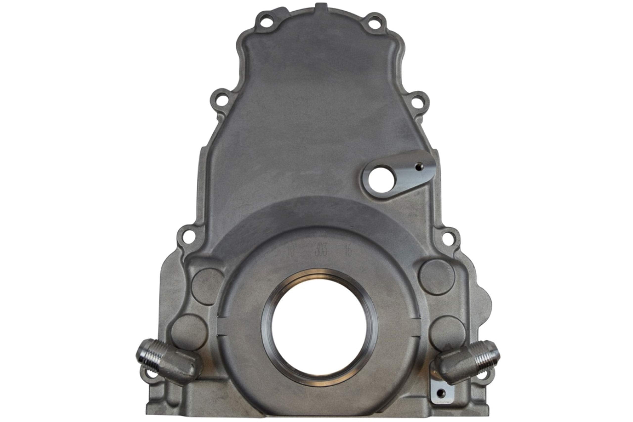 ICT Billet LS Gen 4 Twin Turbo Oil Drain Return - Front Timing Chain ...