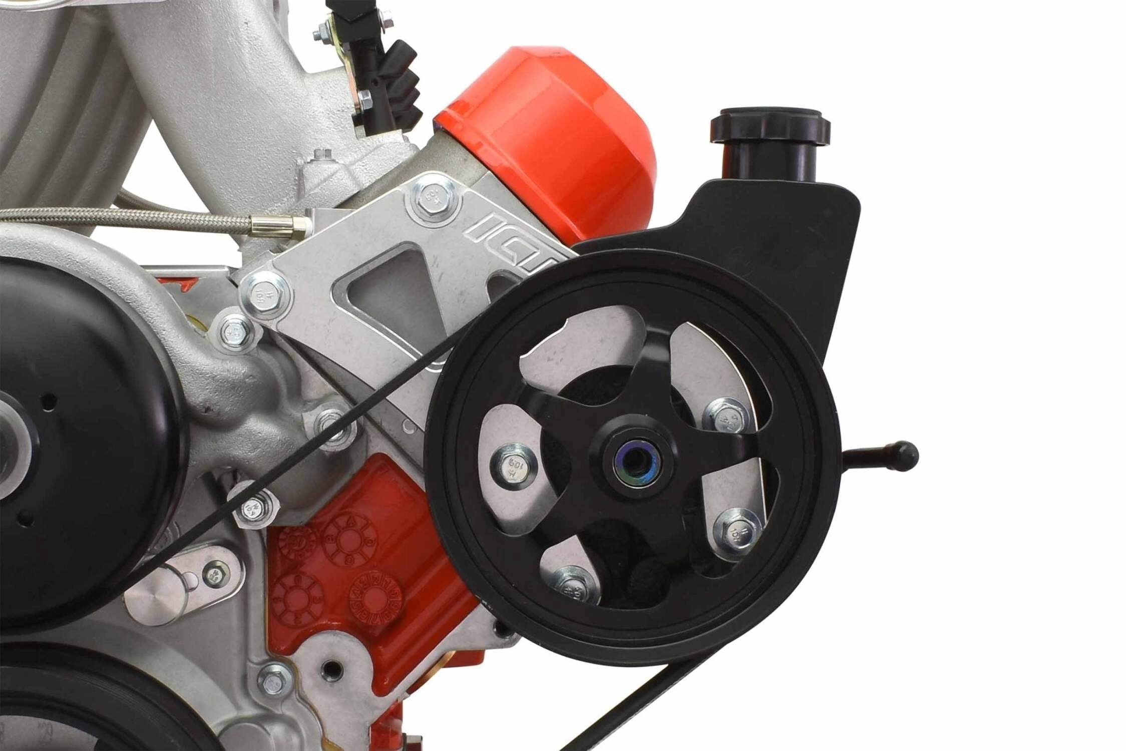 ICT Billet LS Heavy Duty Truck Power Steering Bracket Kit for Saginaw ...