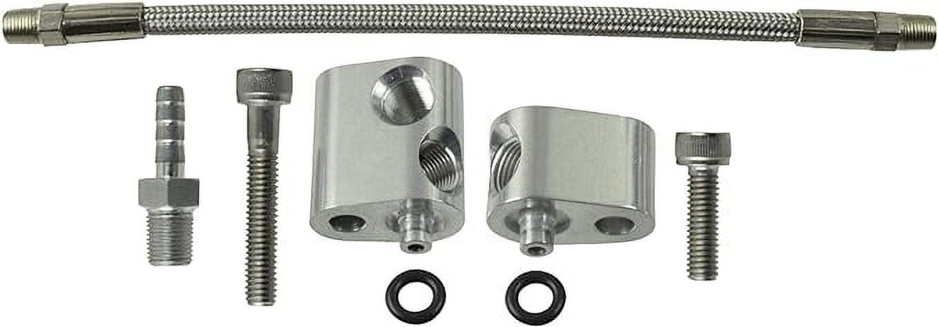 ICT Billet LS Stacked Coolant Steam Crossover Tube for 3 Bolt DBC DBW ...