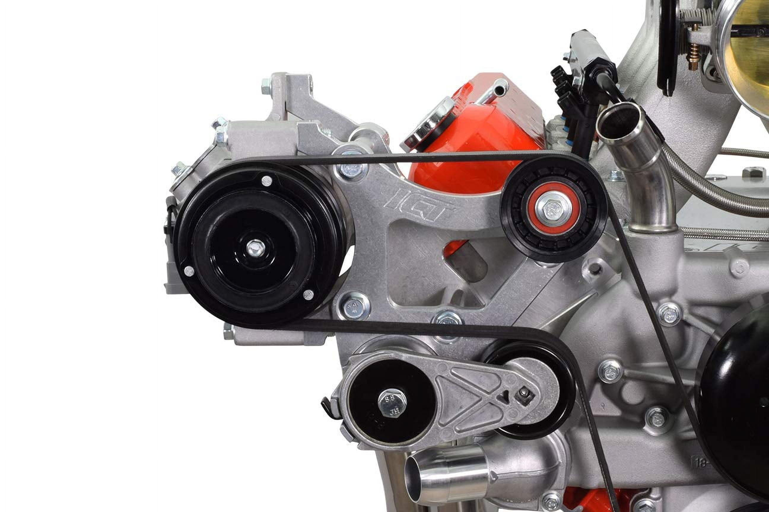 ICT Billet LS Truck Passenger Side Mount A/C Compressor Relocation ...