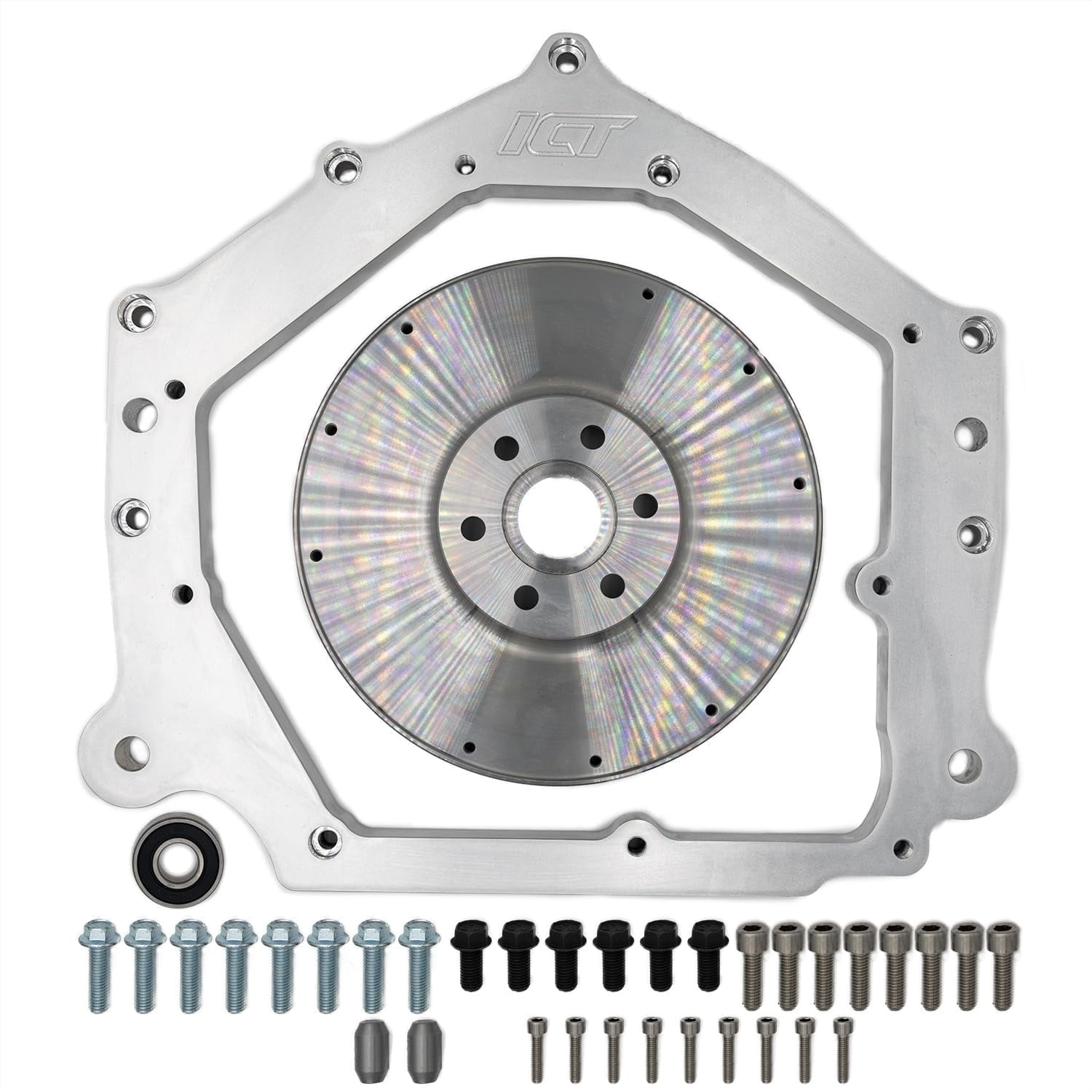 ICT Billet LS to Graziano Transaxle Transmission Bellhousing Adapter and Flywheel - Walmart.com