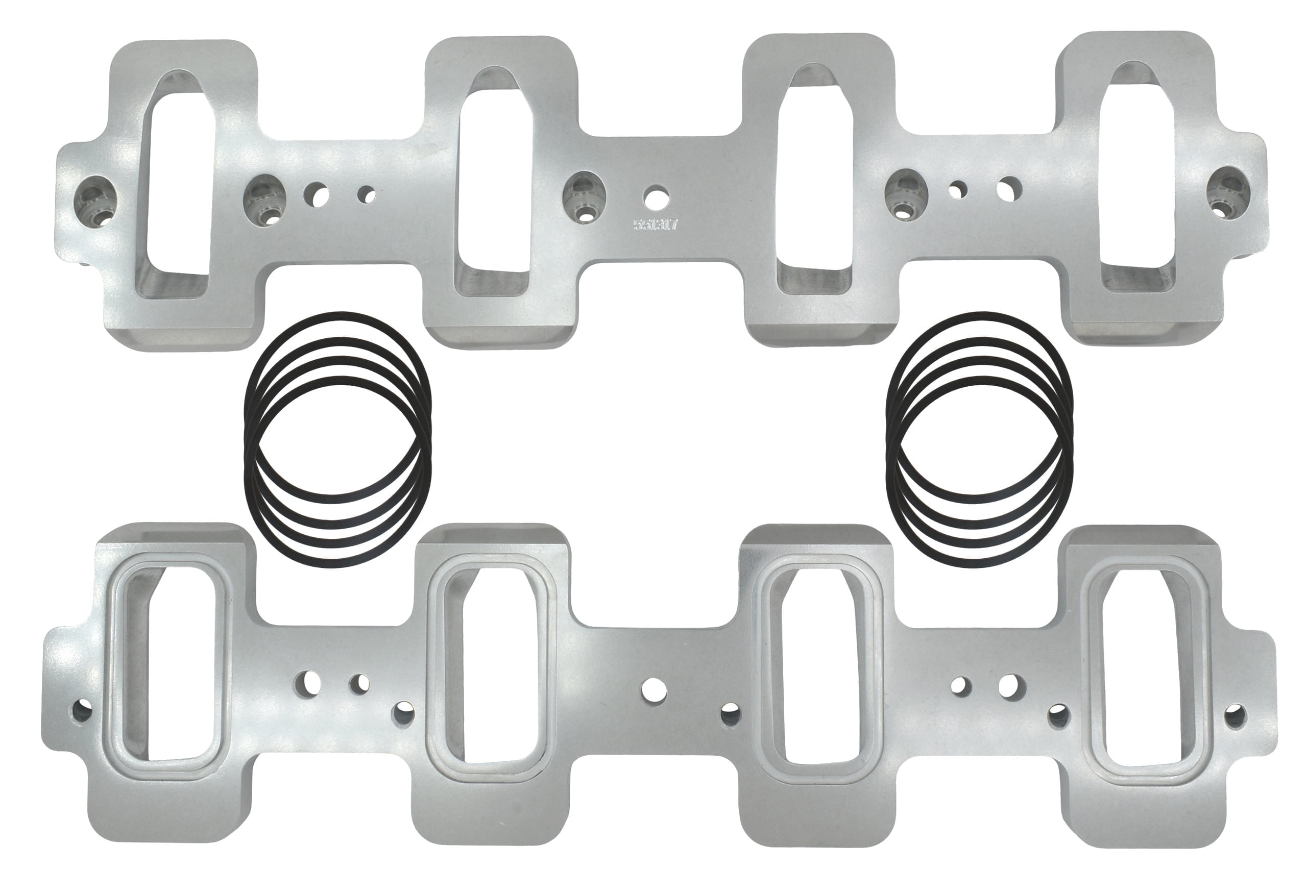 ICT Billet LS3 Rectangle Port Cylinder Head to LS1 Cathedral Intake ...