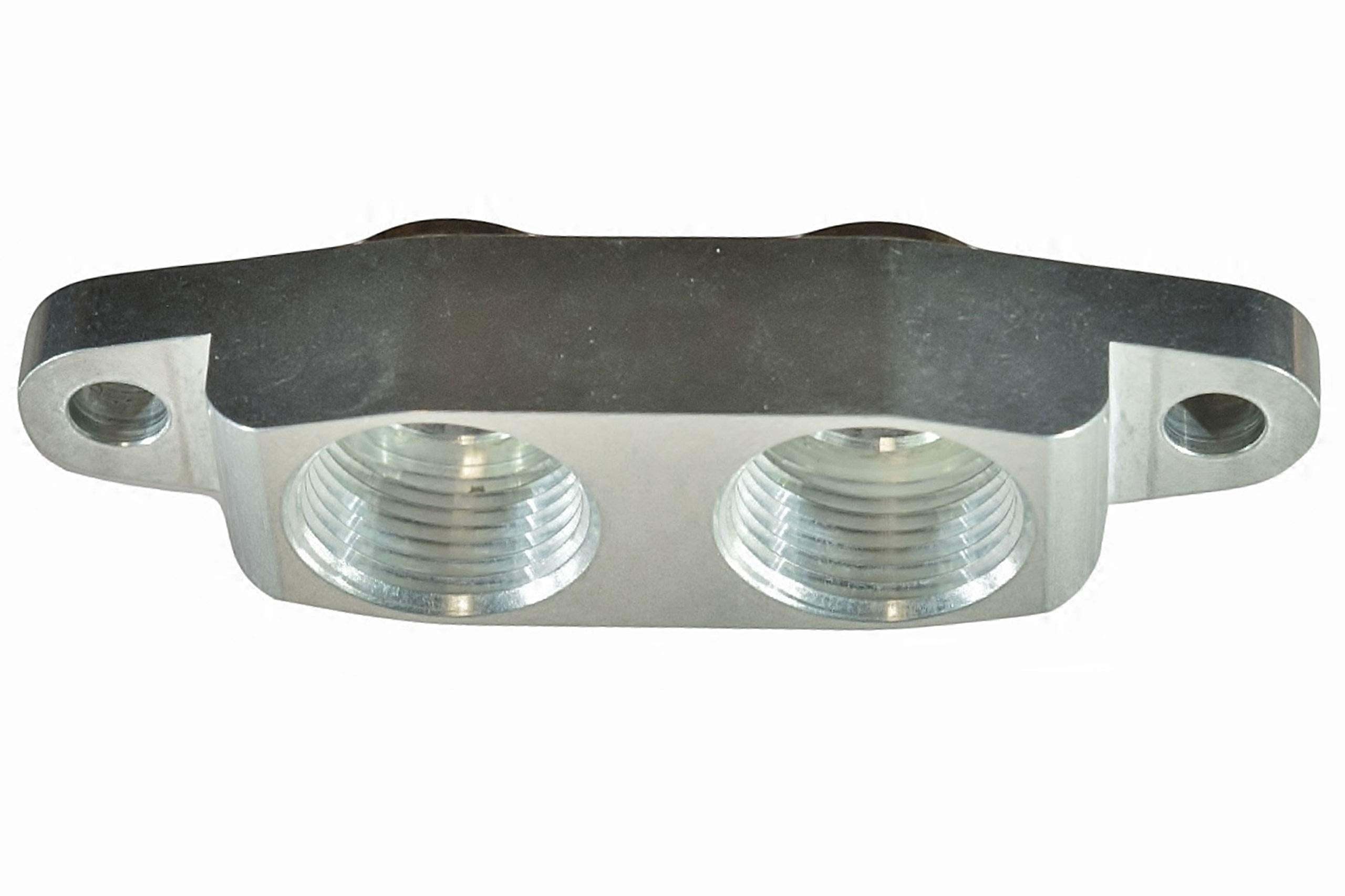 ICT Billet LS7 LS9 3/4 NPT Dry Sump Oil Line Pan Adapter Port Plate ...