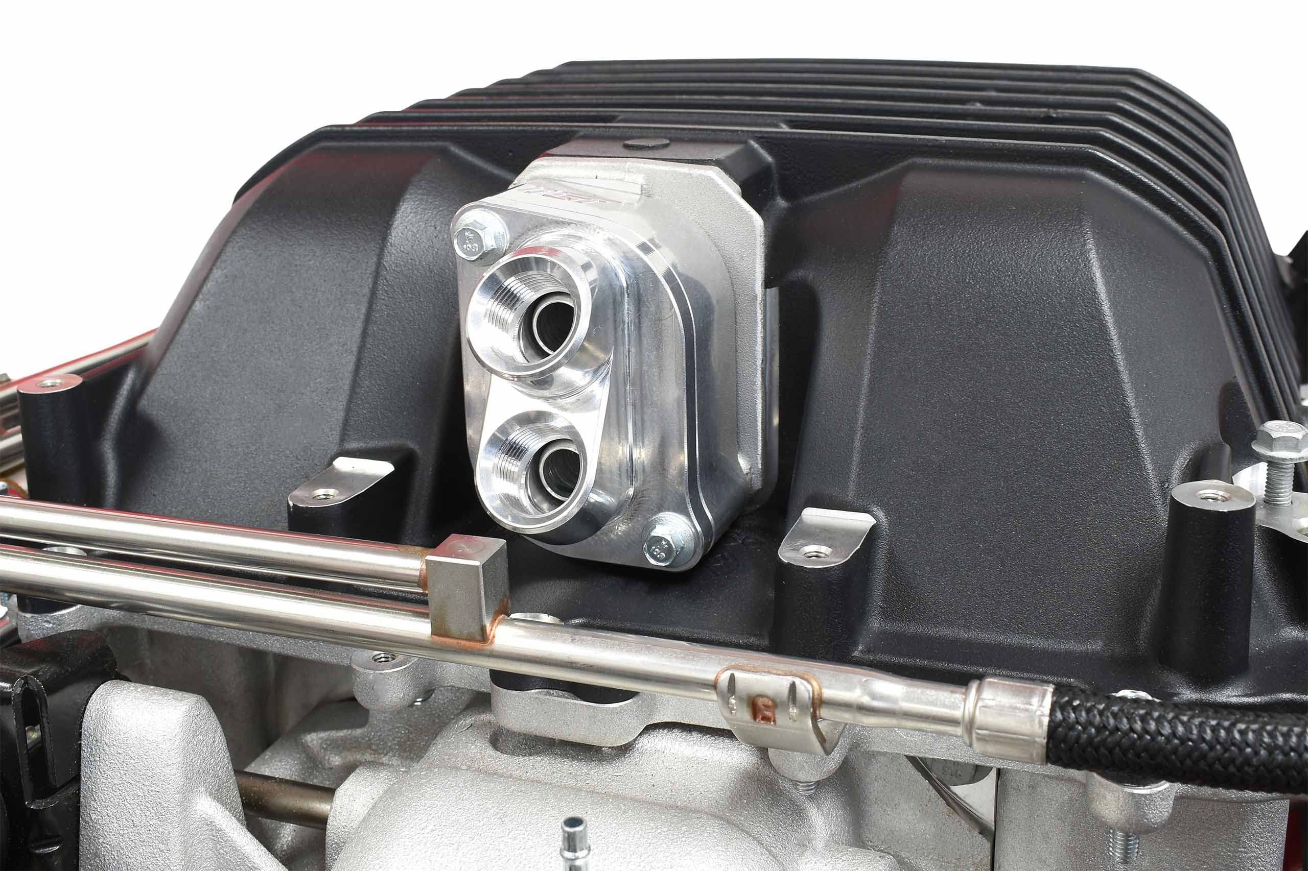 ICT Billet LSA ZL1Lid -10AN Fitting Intercooler Adapter Supercharger ...