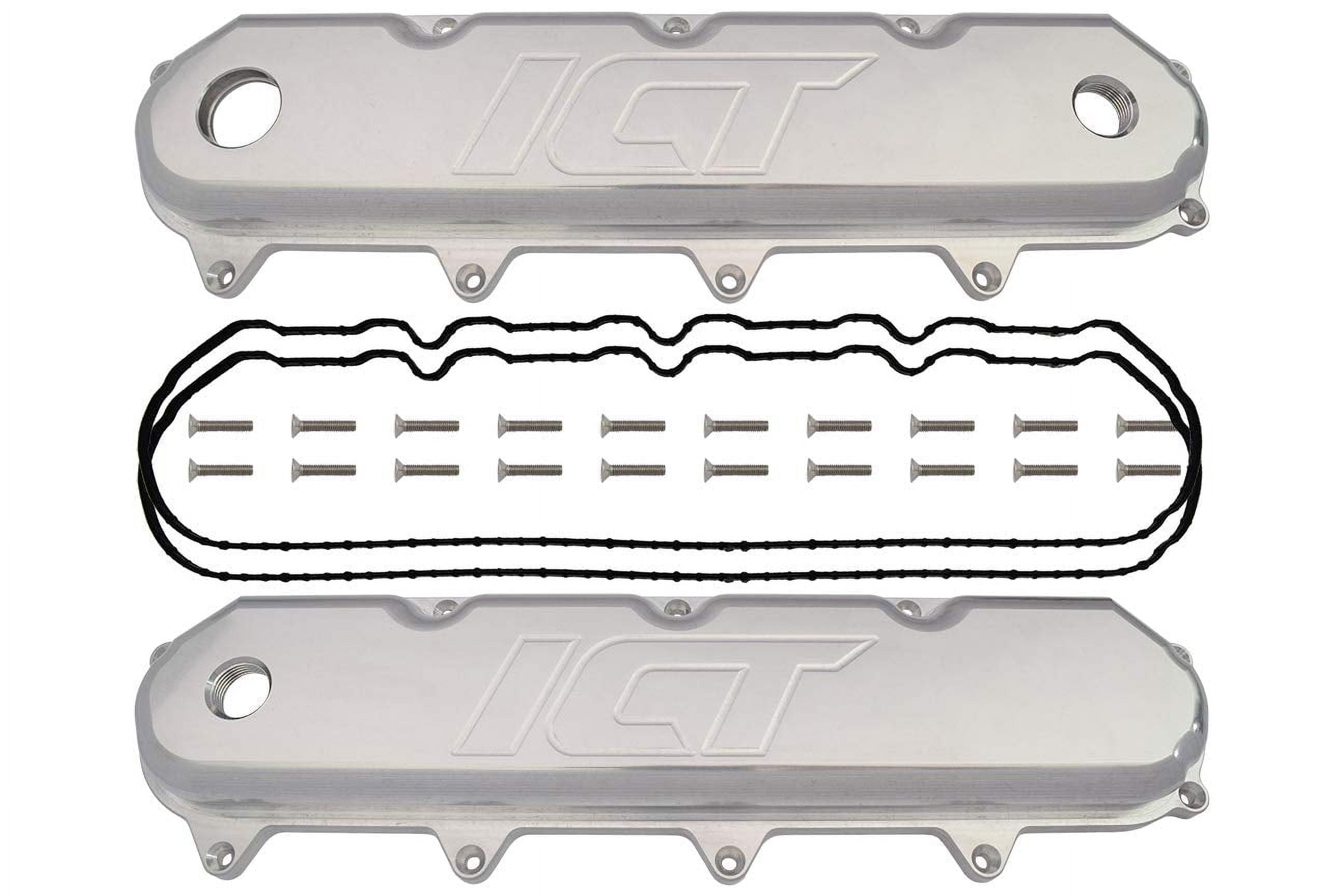 ICT Billet LT Billet Aluminum Valve Cover Set -12orb Compatible LT1 LT2 ...
