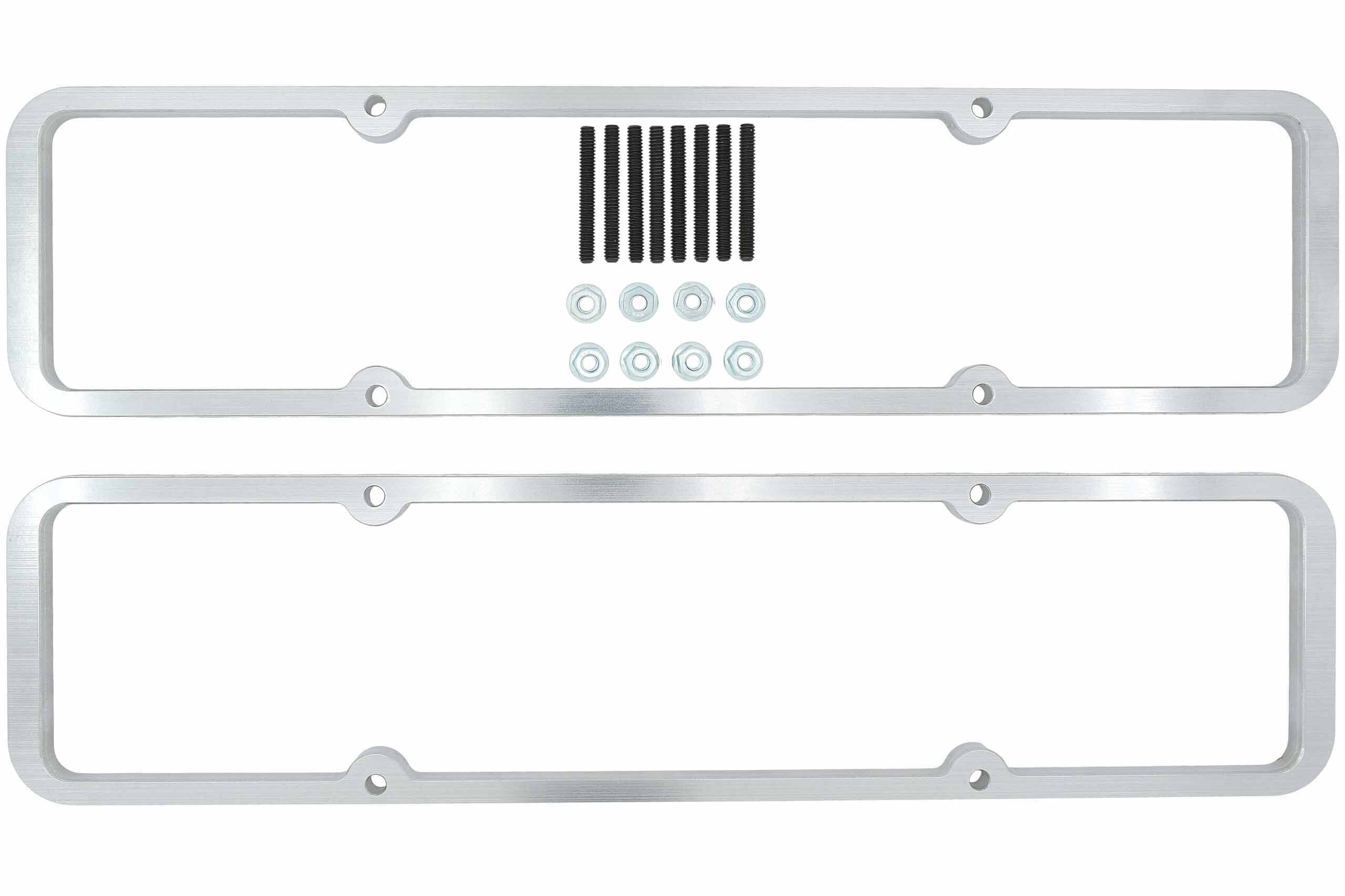 ICT Billet SBC Small Block Chevy 3/8" Billet Valve Cover Spacer Riser ...