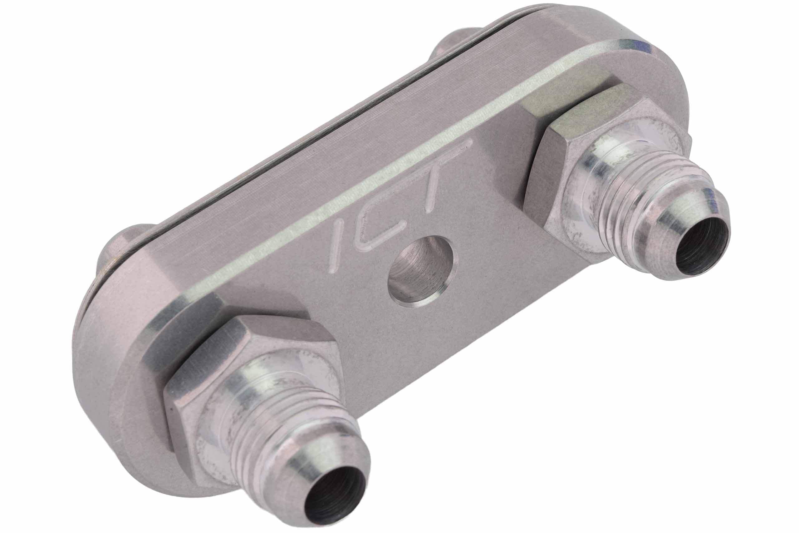 ICT Billet Transmission Cooler Line Adapter Plate with Gasket 6AN ...