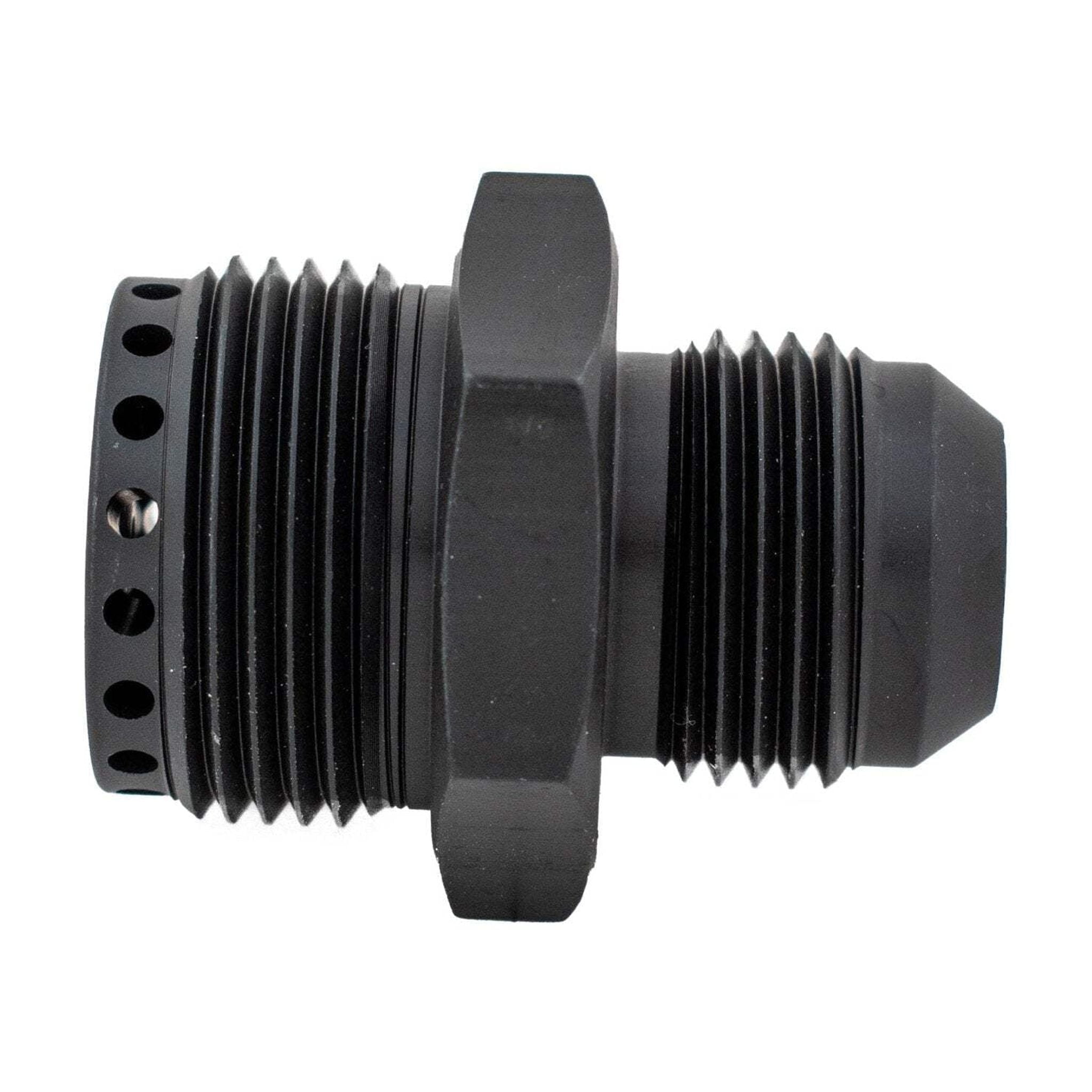 ICT Billet Valve Cover Baffle Fitting -16AN ORB to -12AN Hose Black ...