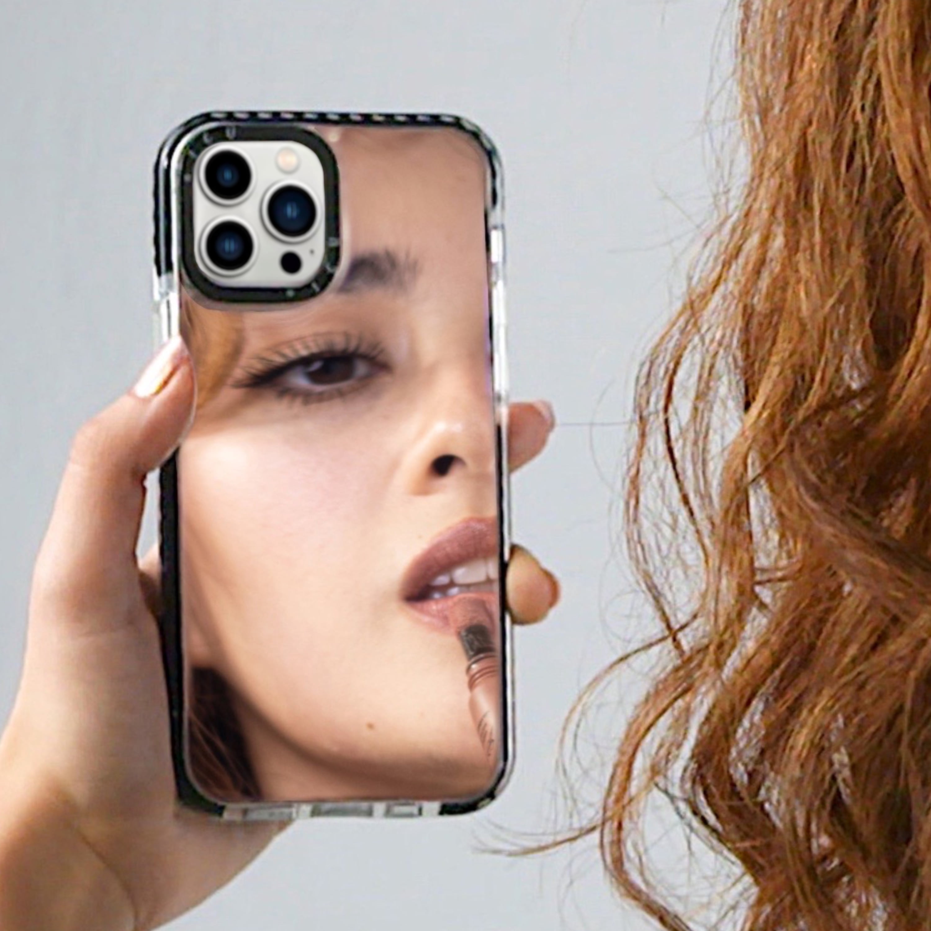 ICU Designs iPhone 13 Pro Mirror Cell Phone Case, White, Magsafe ...