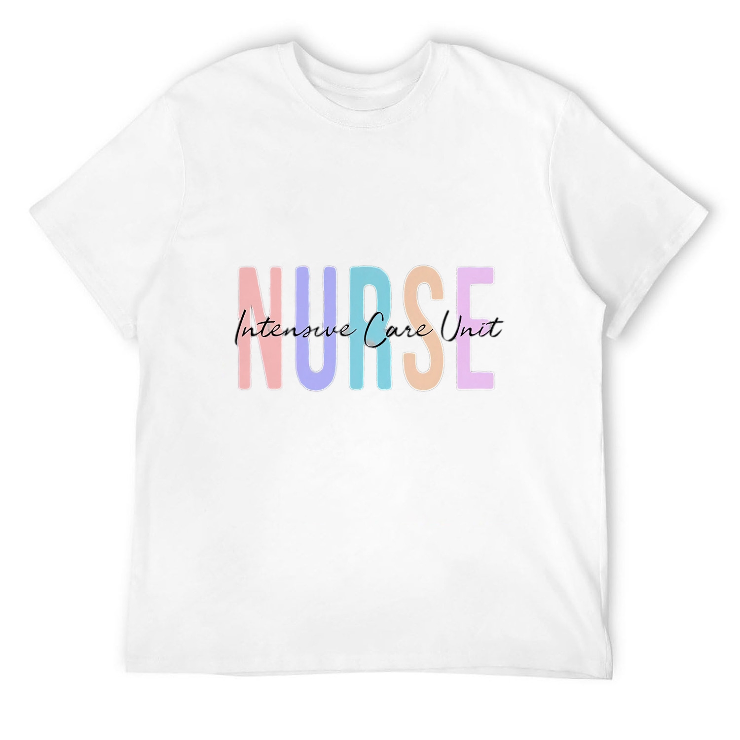 ICU Nurse Intensive Care Unit Short Sleeve T-Shirt White X-Large ...