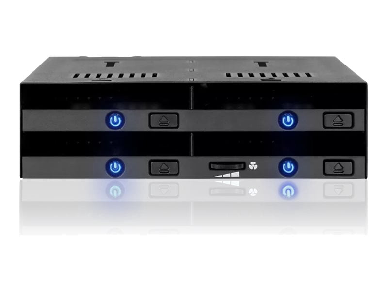 ICY DOCK 4 Bay 2.5" SATA/SAS SSD/HDD Hot-Swap Docking Enclosure for 5. ...