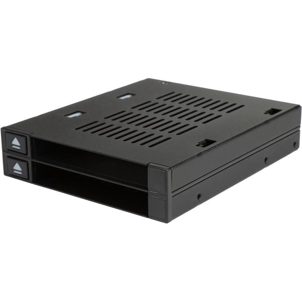 ICY DOCK Dual Bay 2.5 to 3.5 SATA / SAS SSD/ HDD Trayless Hot-swap Dock ...