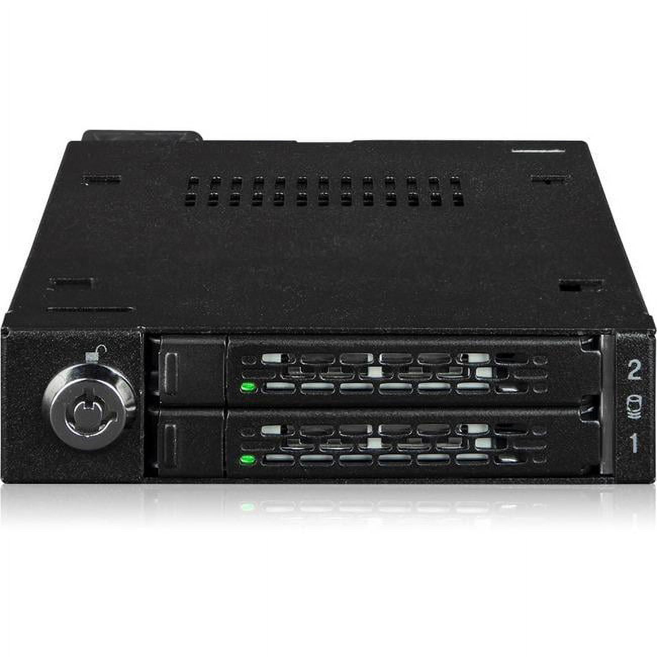 ICY Dock 2.5 in. Rugged 2 Bay U.2-U.3 NVMe SSD PCIe 4.0 Mobile Rack for ...