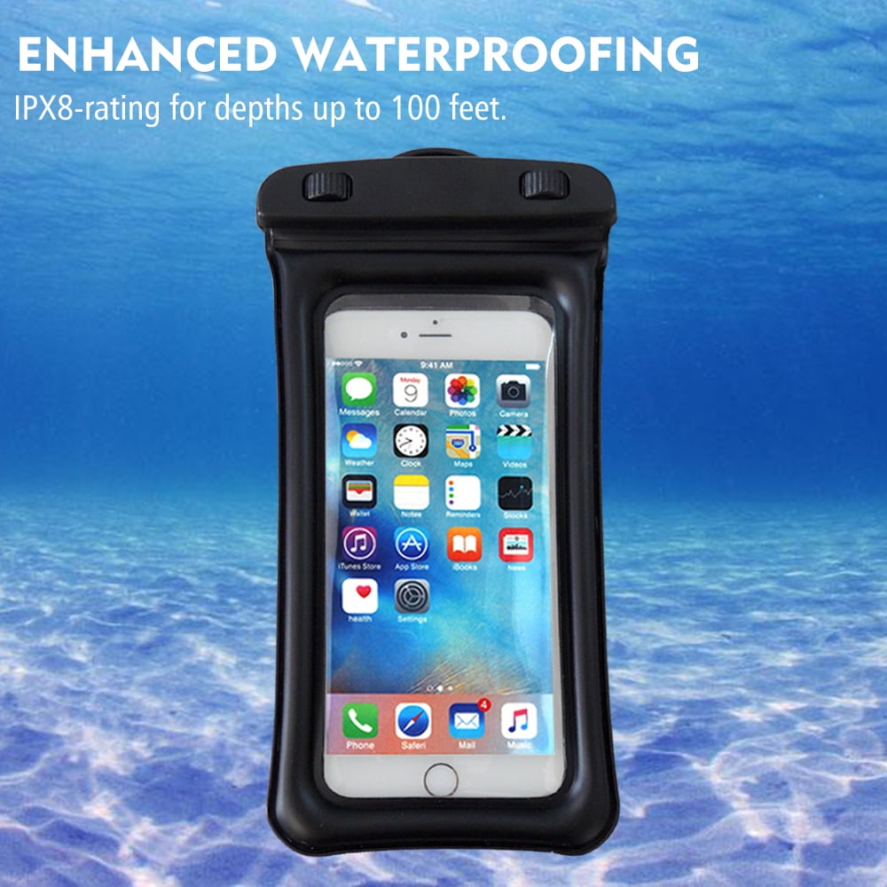 IClover 5.5" Waterproof Cell Phone Device Case PVC Dry Bag Pouch Snow ...