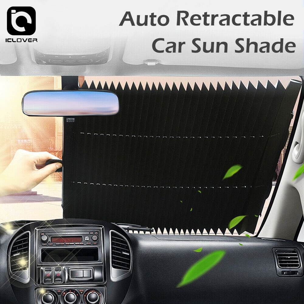 IClover Car Windshield Retractable Sun Shade,Car Sun Shade to Keep Your ...