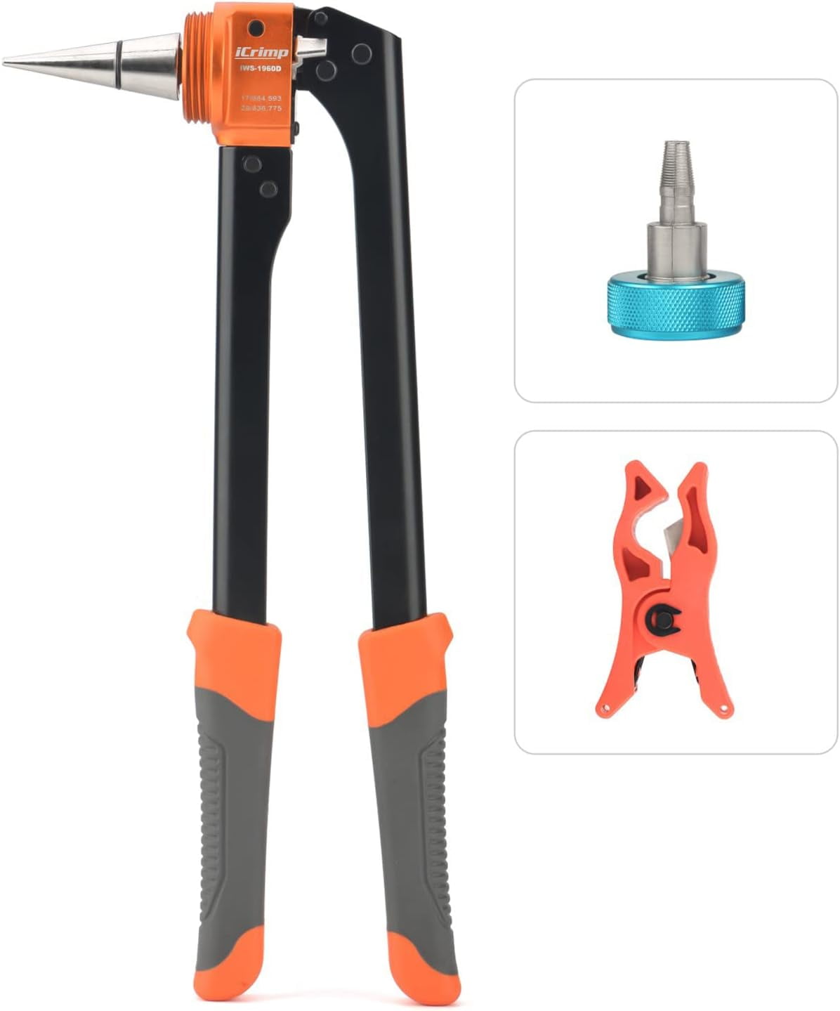 ICrimp PEX Expansion Tool Kit - Auto Rotate PEX Tubing Expander with 1/ ...