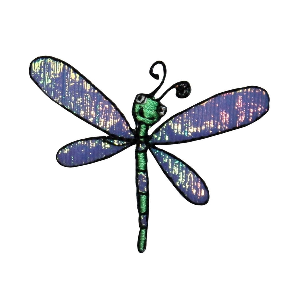 ID 0474G Lot of 2 Happy Dragonfly With Shiny Wings Patch Bug ...
